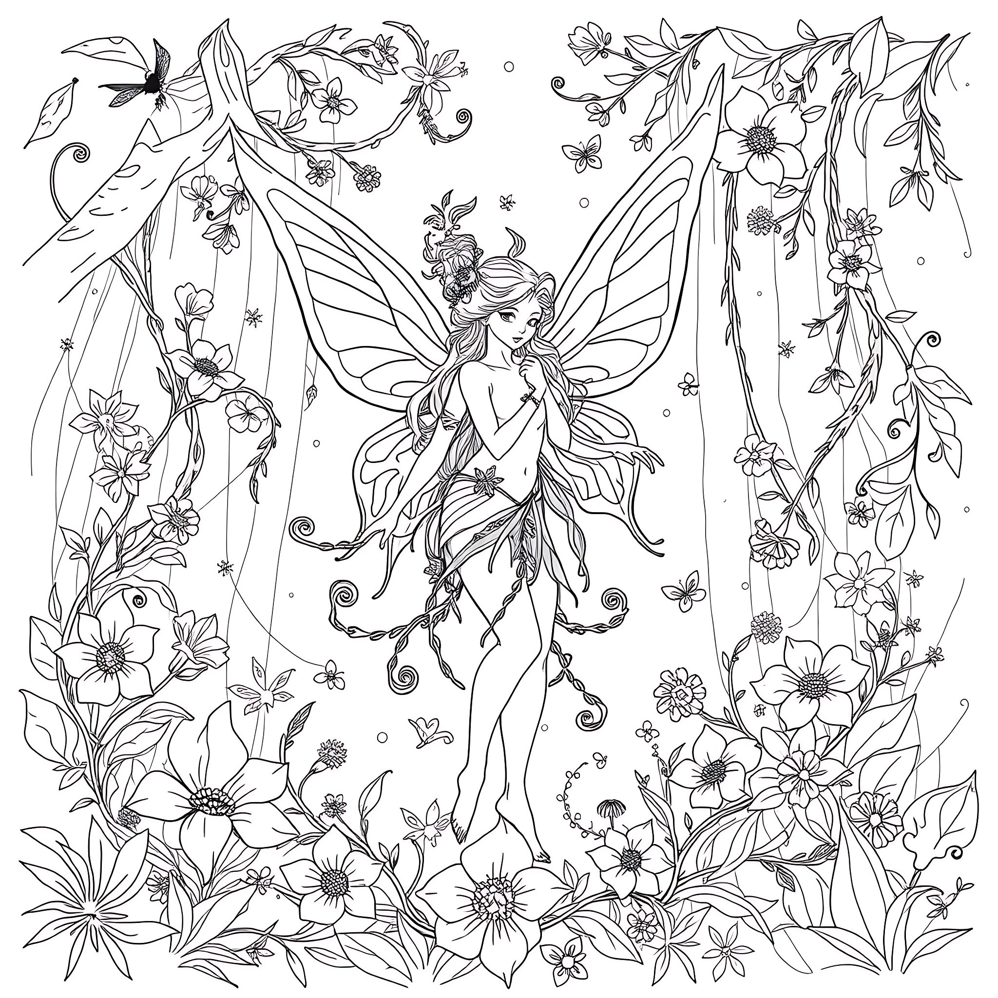 Best Fae Coloring Pages (Free Printable PDF)