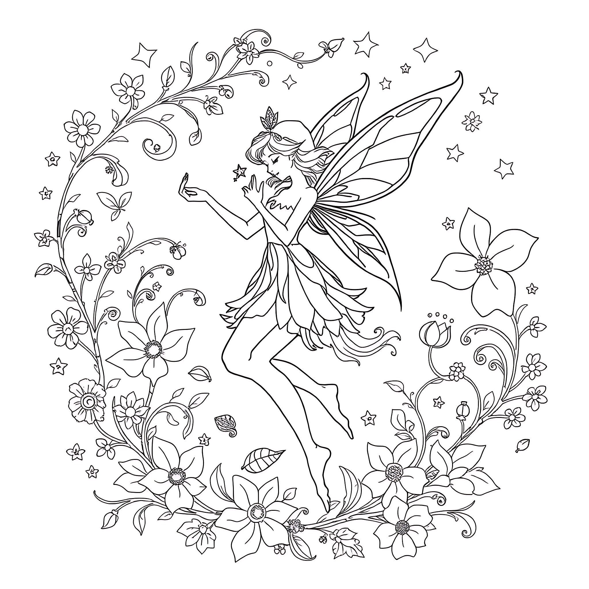 Best Fae Coloring Pages (Free Printable PDF)