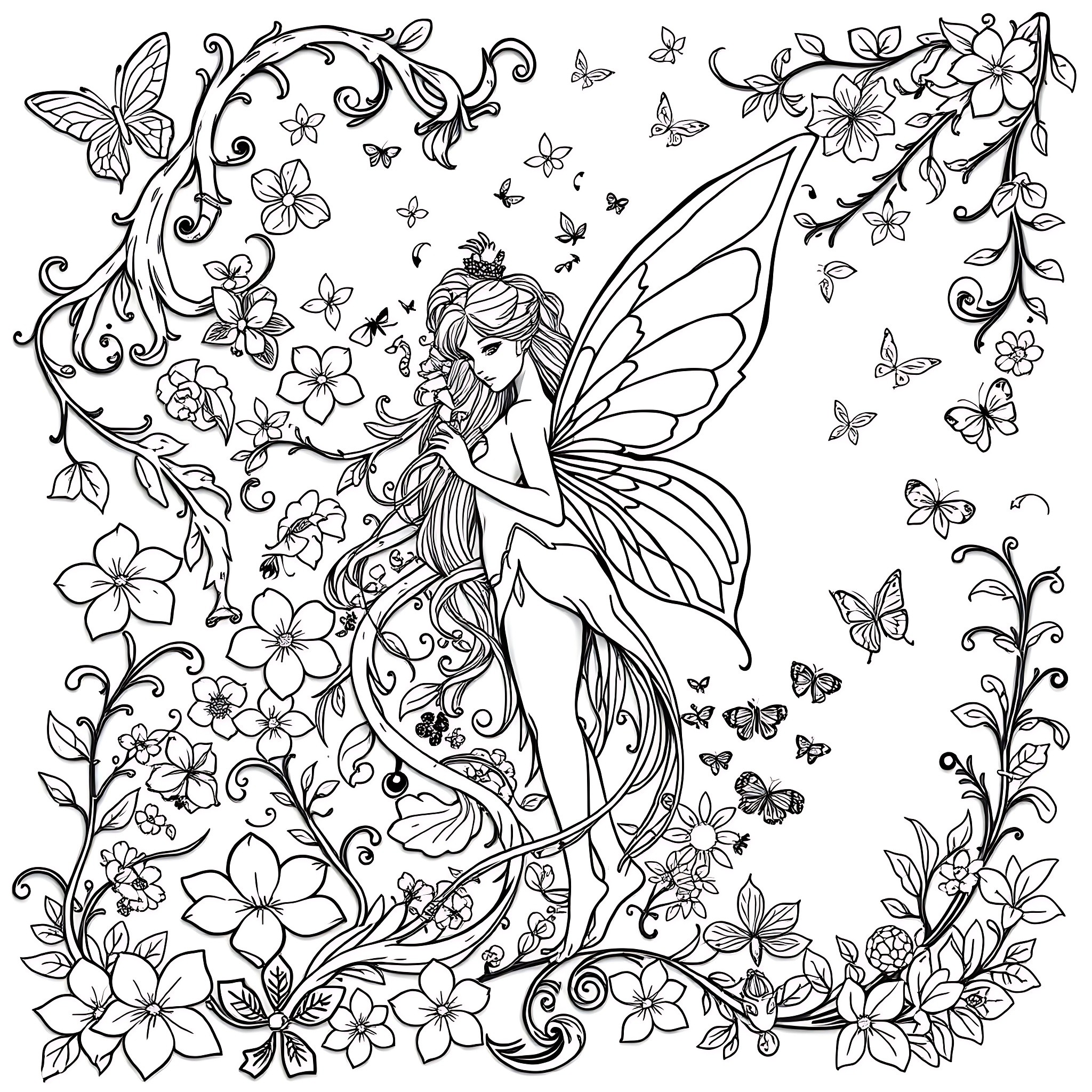 Best Fae Coloring Pages (Free Printable PDF)