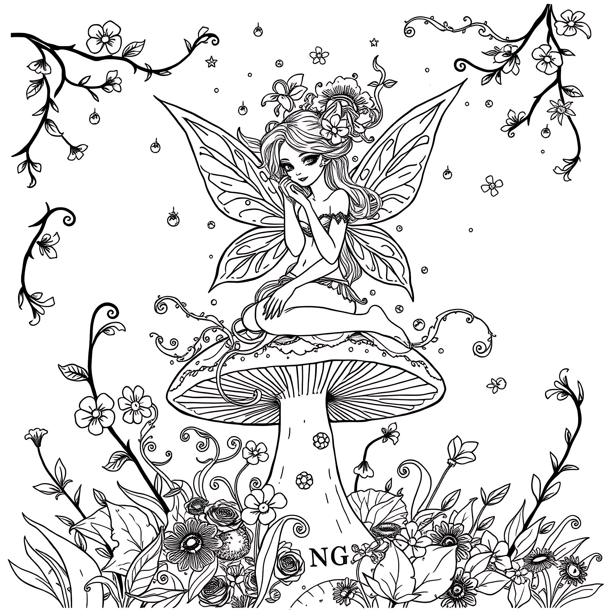 Best Fae Coloring Pages (Free Printable PDF)