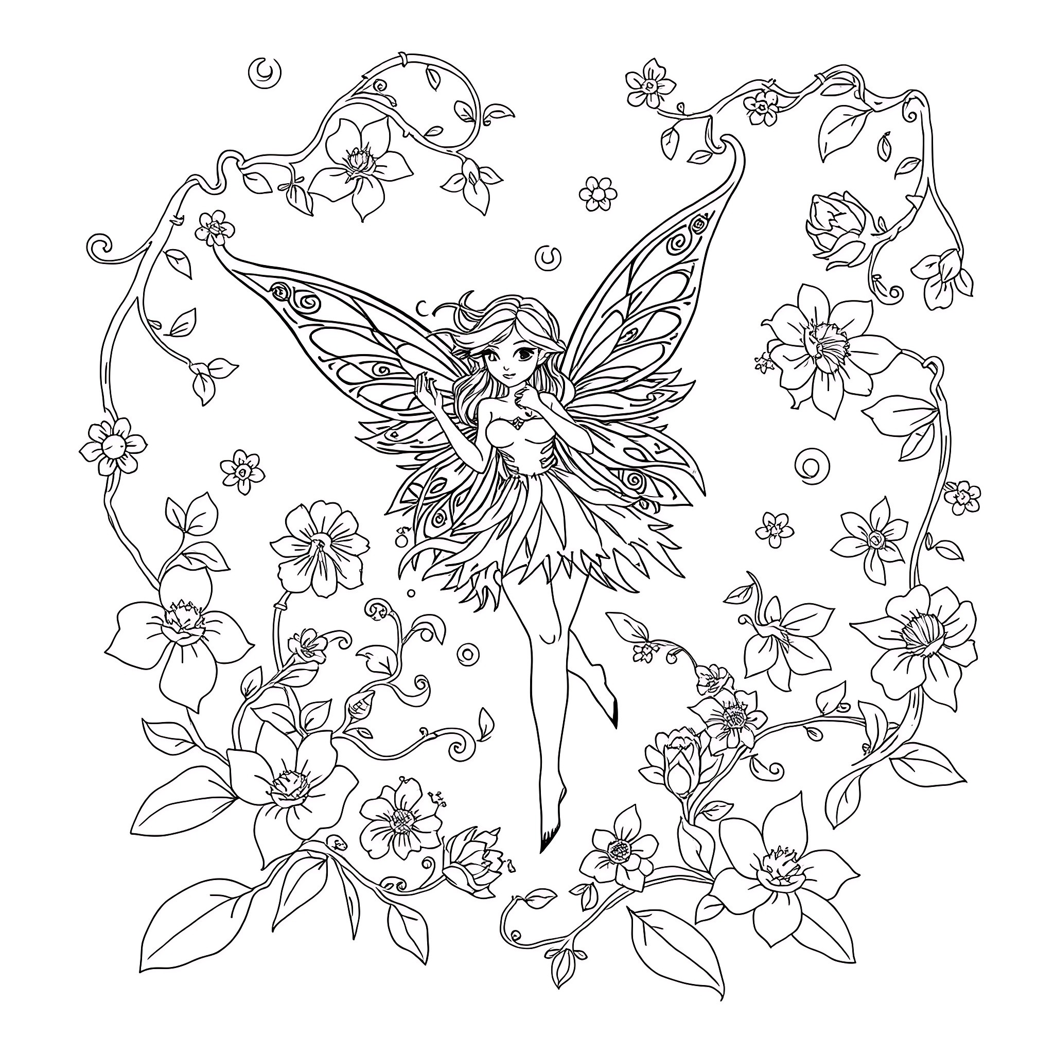 33 Best Fae Coloring Pages (Free Printable PDFs)