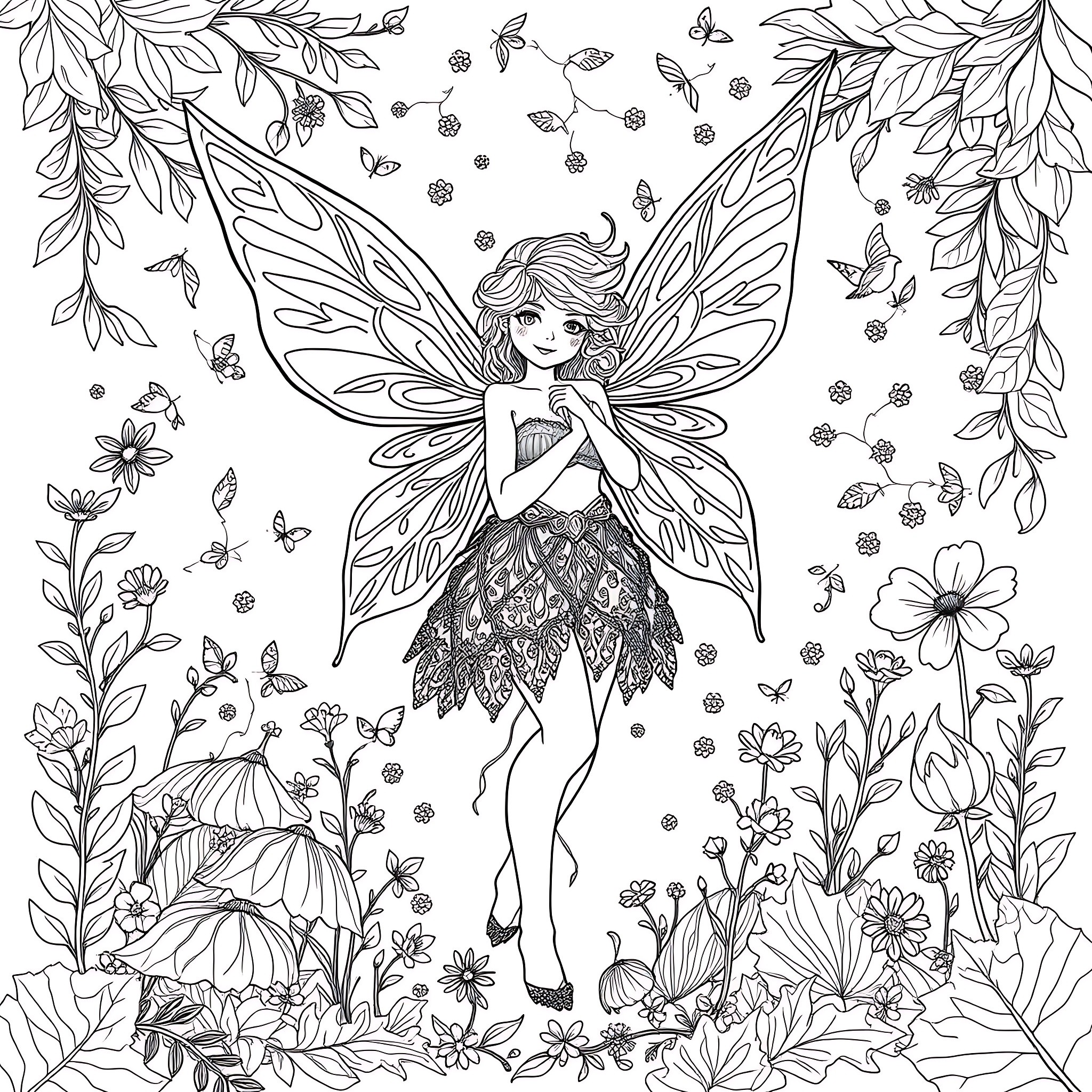 Best Fae Coloring Pages (Free Printable PDF)
