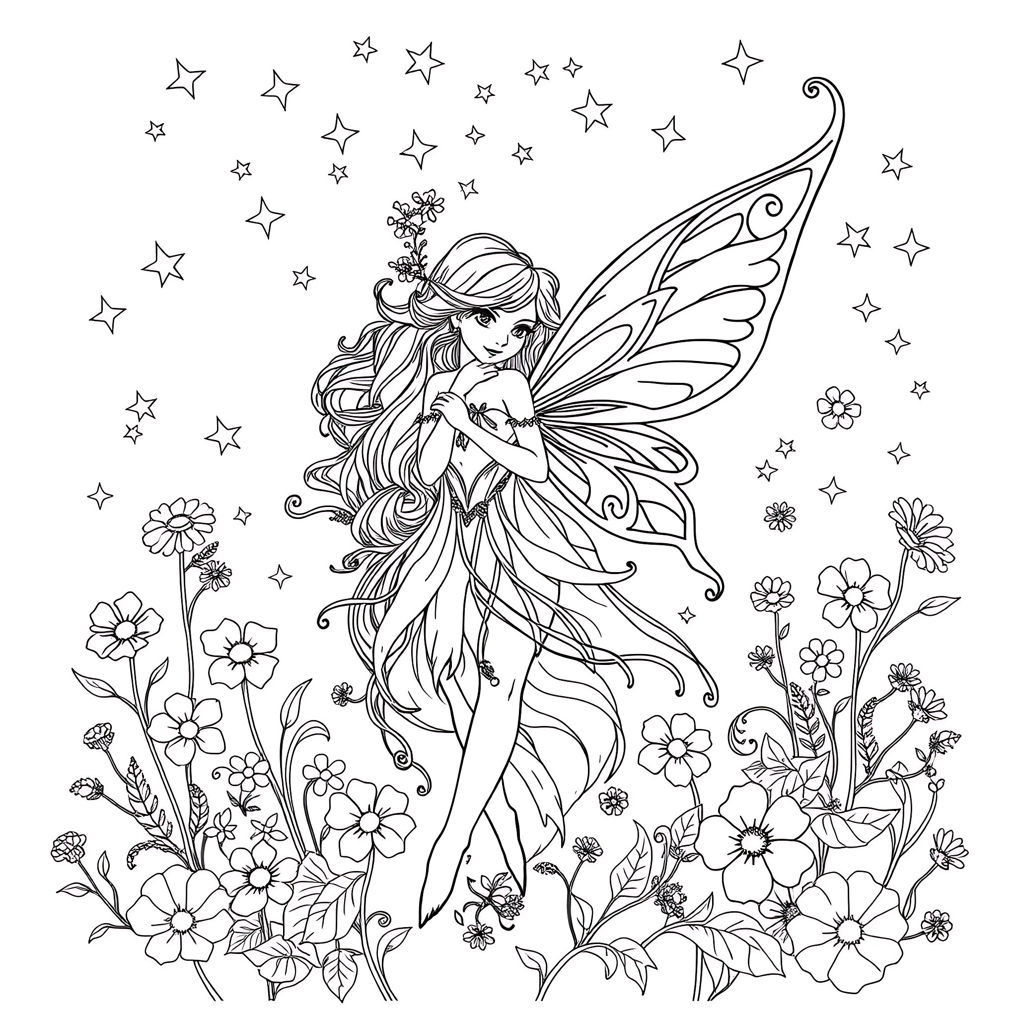 Best Fae Coloring Pages (Free Printable PDF)