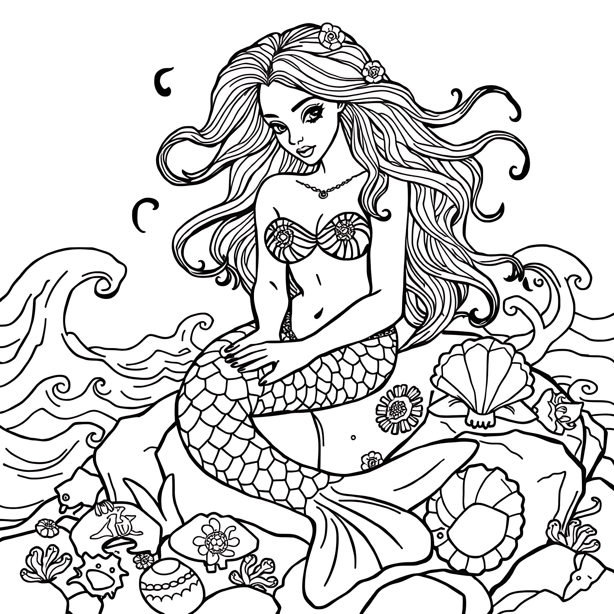 Best Siren Coloring Pages (Free Printable PDF)