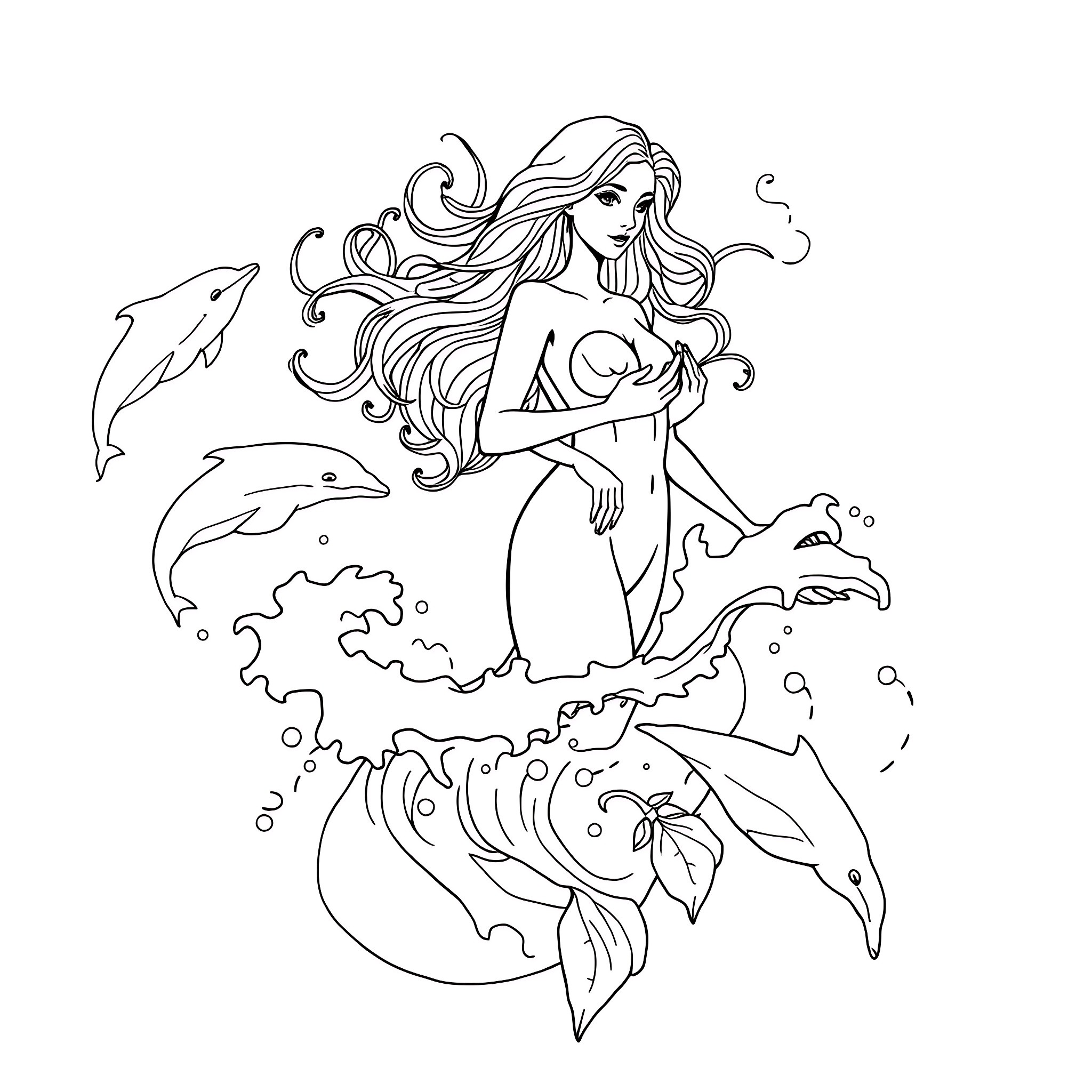 6 Best Nereid Coloring Pages (Free Printable PDFs)