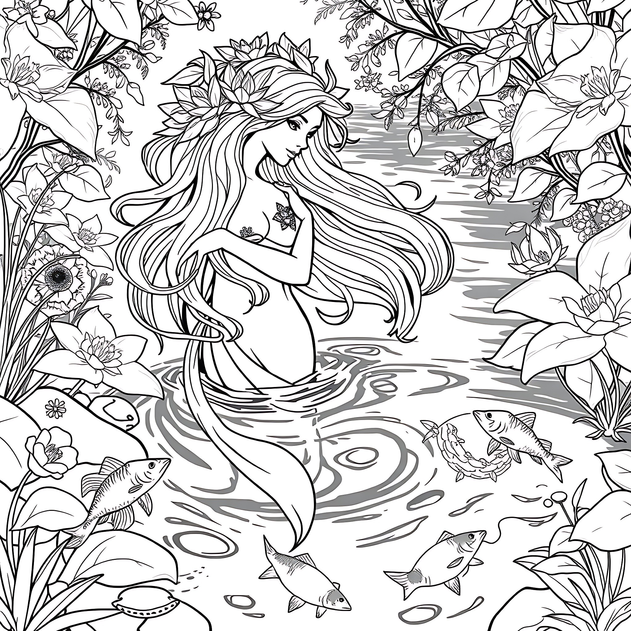 42 Best Naiad Coloring Pages (Free Printable PDFs)