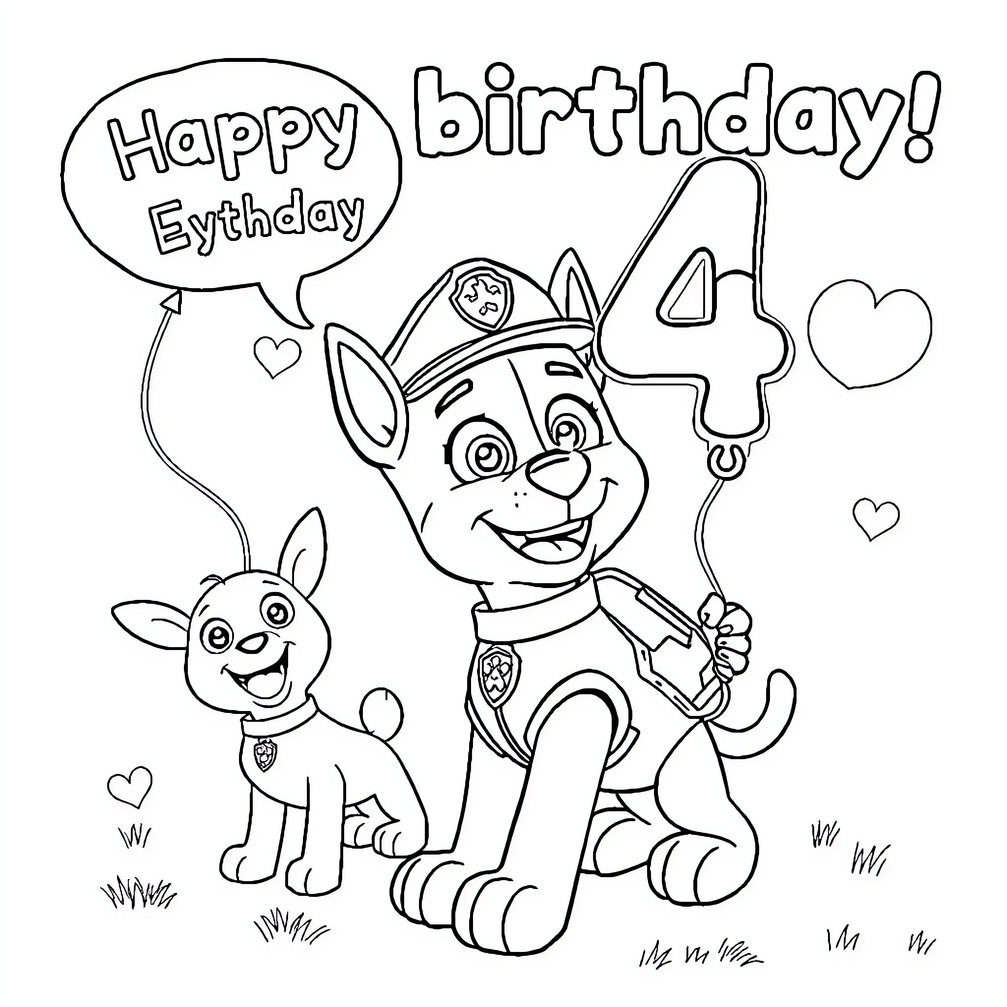 17 Best Paw Coloring Pages (Free Printable PDFs)