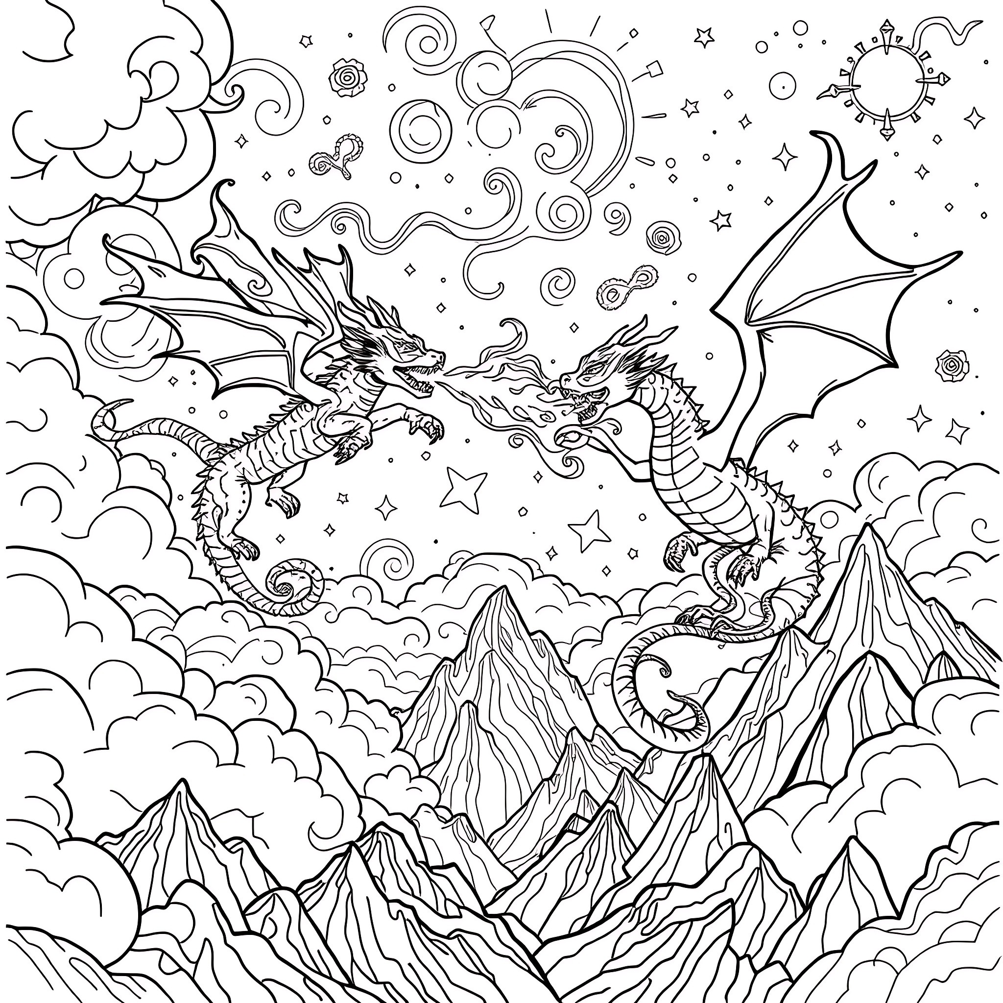 Best Dragon Coloring Pages (Free Printable PDF)