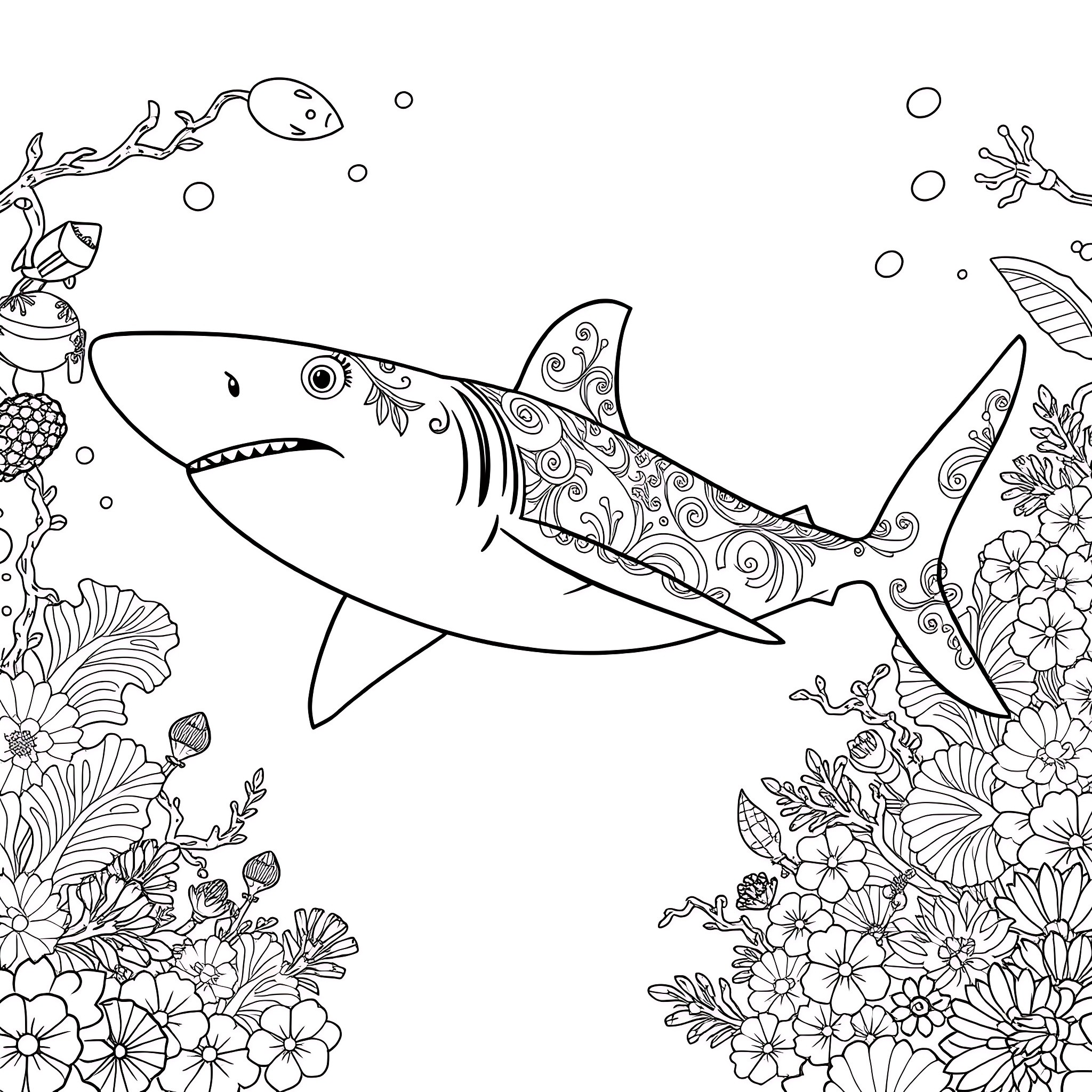 125 Best Shark Coloring Pages (Free Printable PDFs)