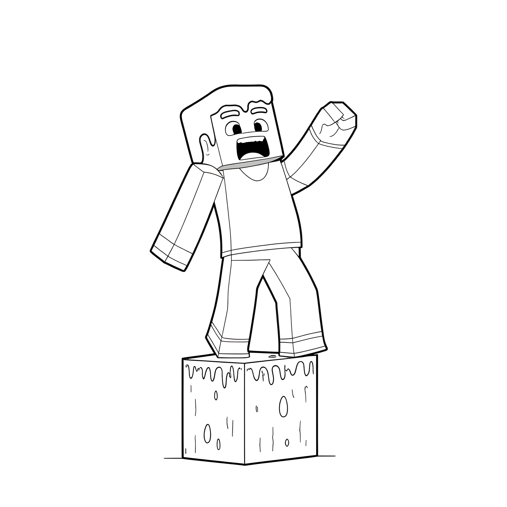 Best Minecraft Steve Coloring Pages (Free Printable PDF)