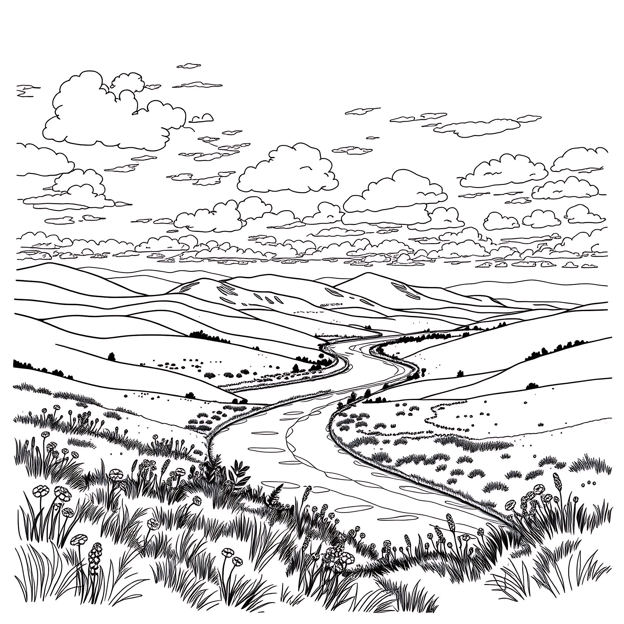 Best Landscape Coloring Pages (Free Printable PDF)