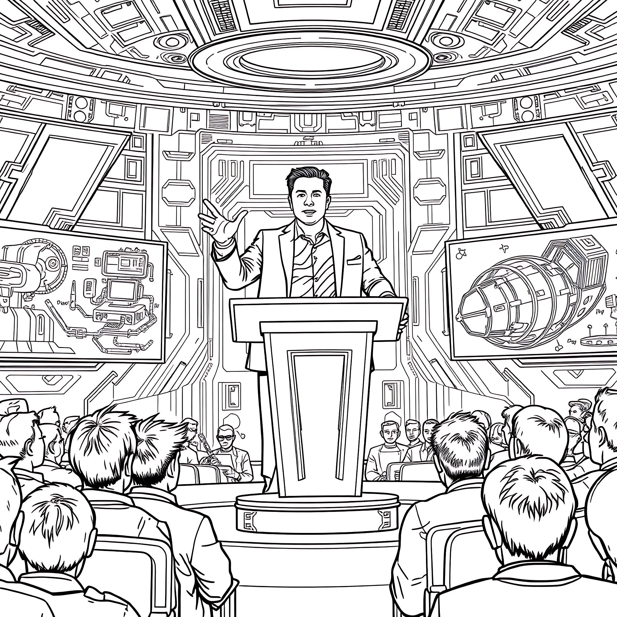 Best Elon Musk Coloring Pages (Free Printable PDF)