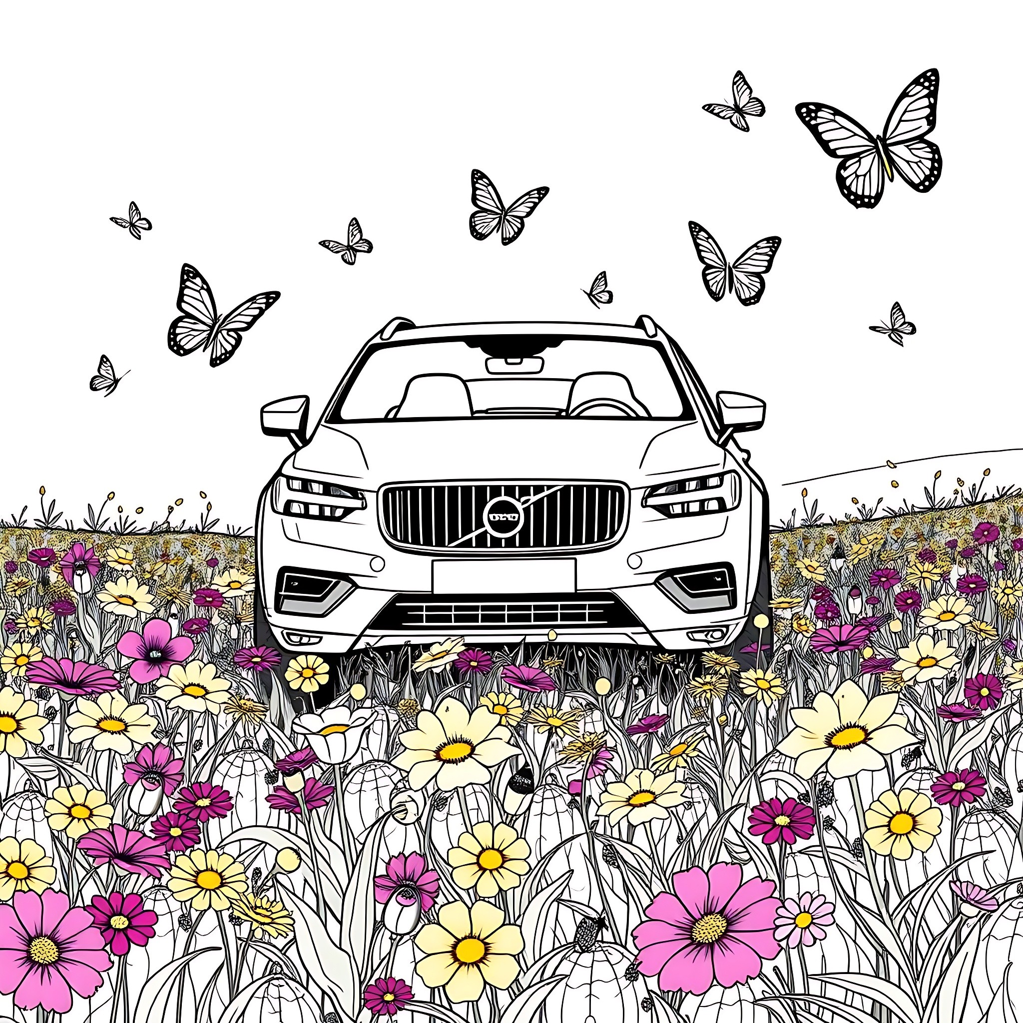Best Volvo Car Coloring Pages (Free Printable PDF)