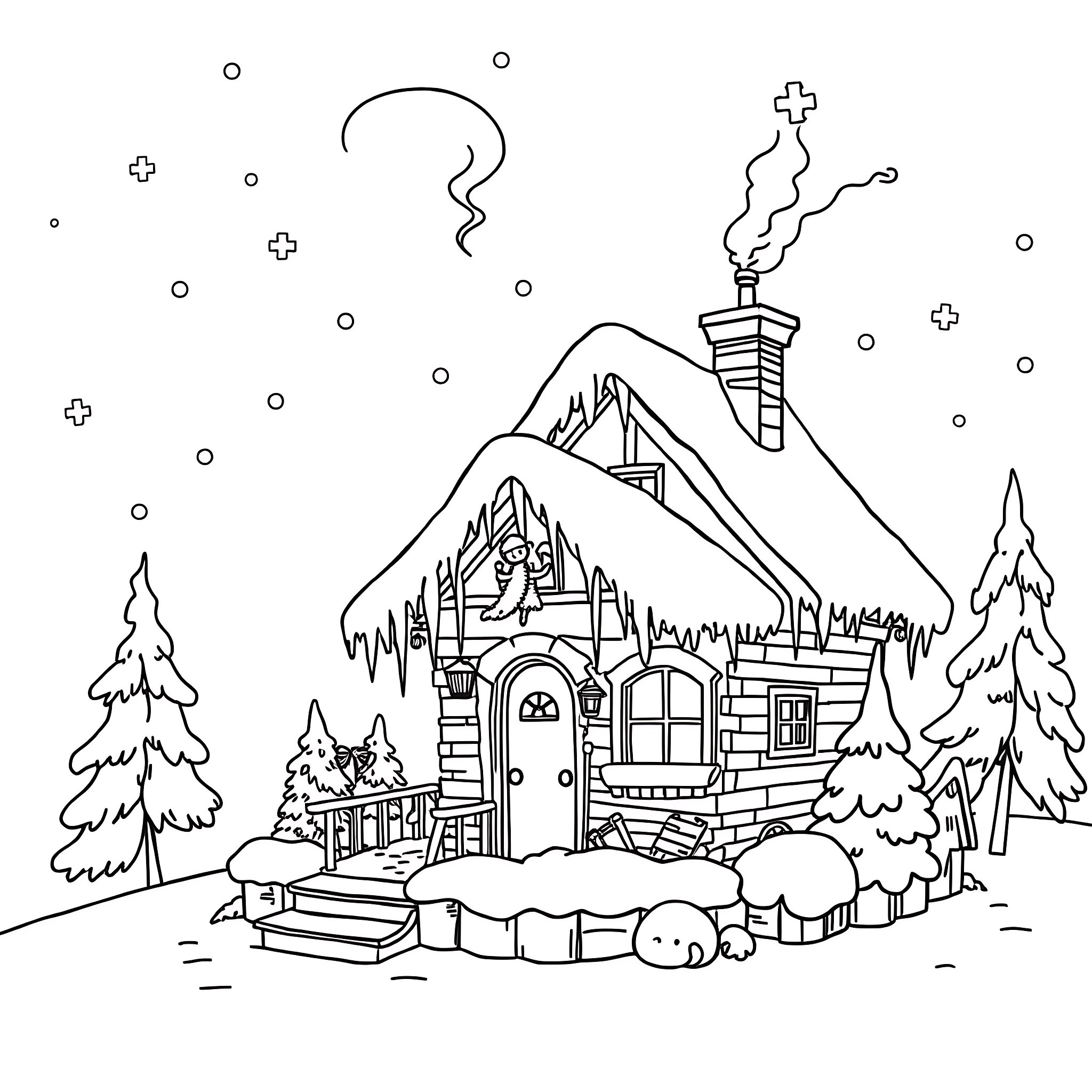 Best Cottage Coloring Pages (Free Printable PDF)
