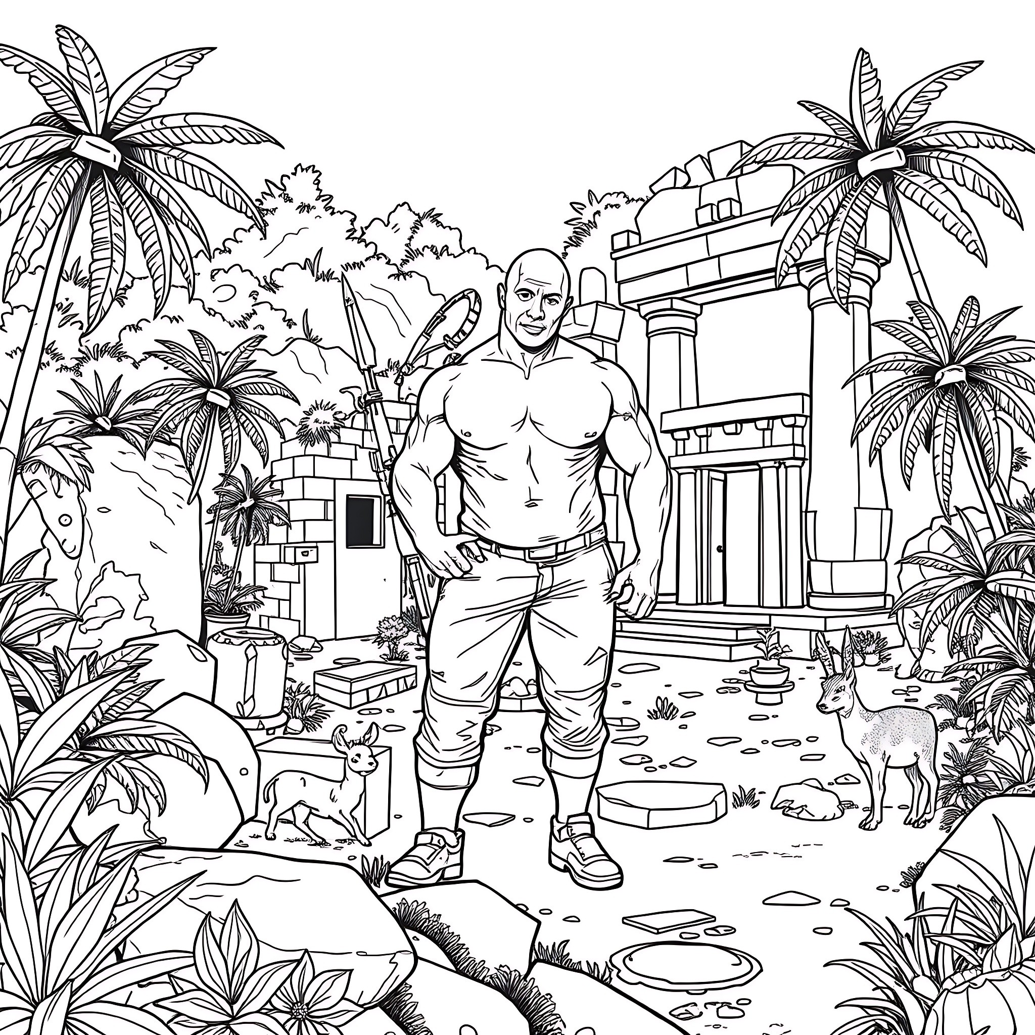 Best Dwayne "The Rock" Johnson Coloring Pages (Free Printable PDF)