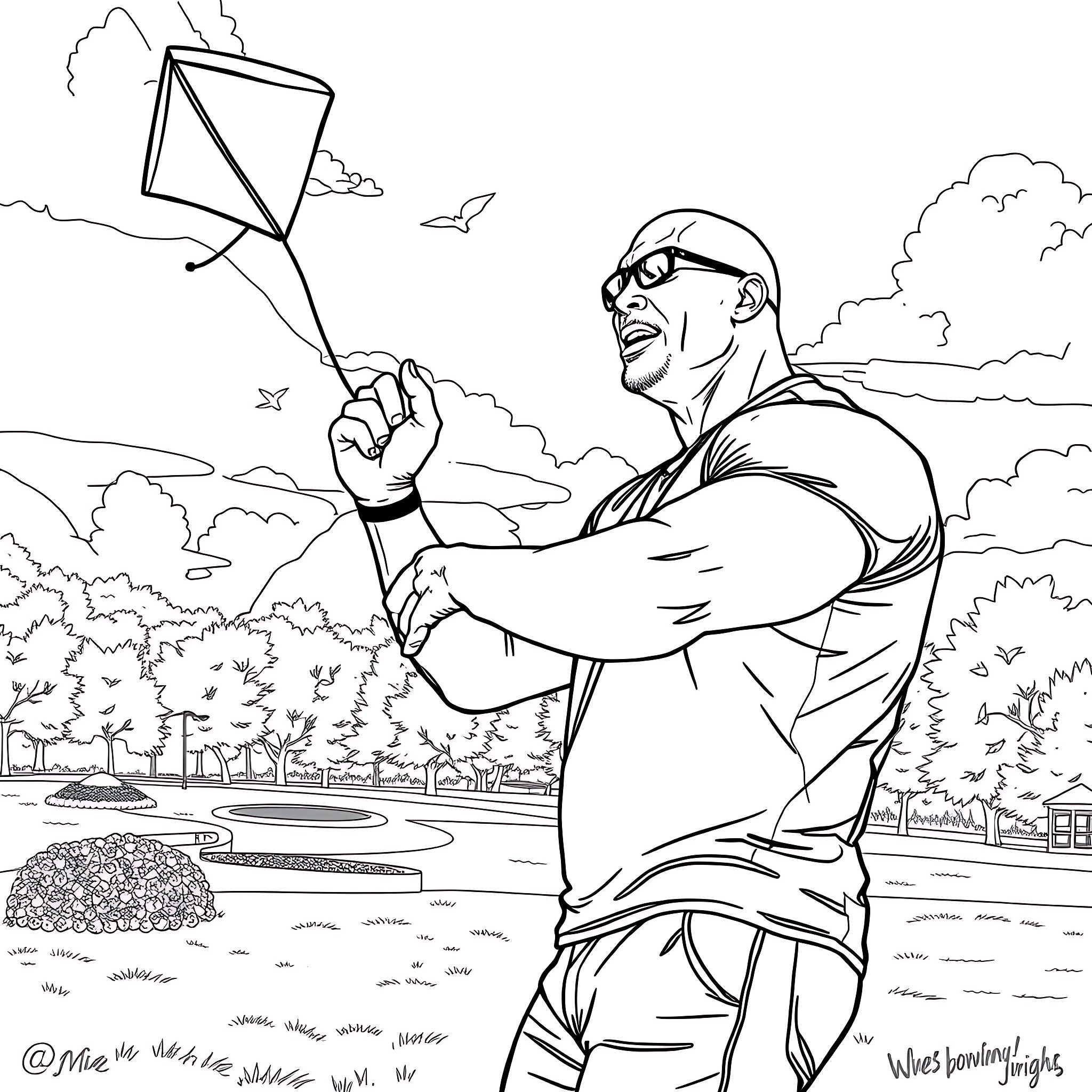 Best Dwayne "The Rock" Johnson Coloring Pages (Free Printable PDF)