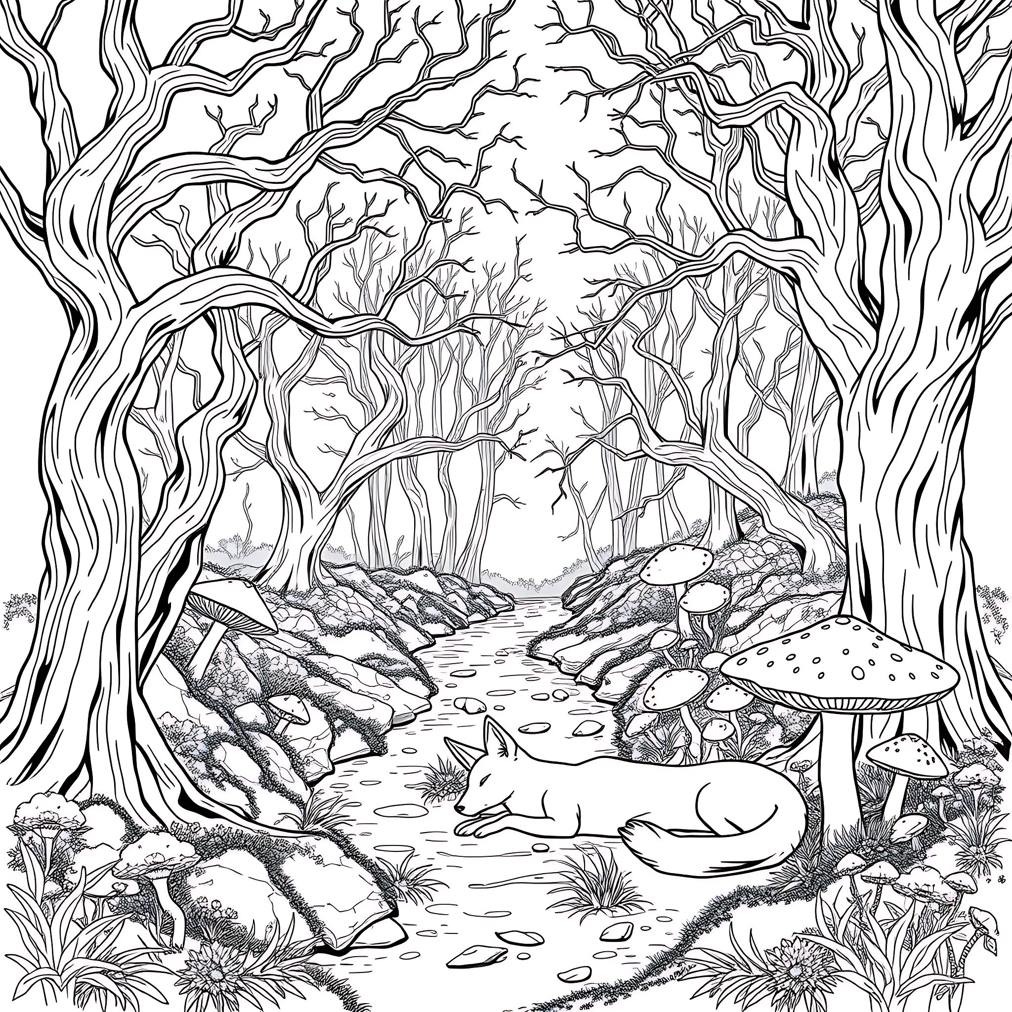 Best Forest Coloring Pages (Free Printable PDF)