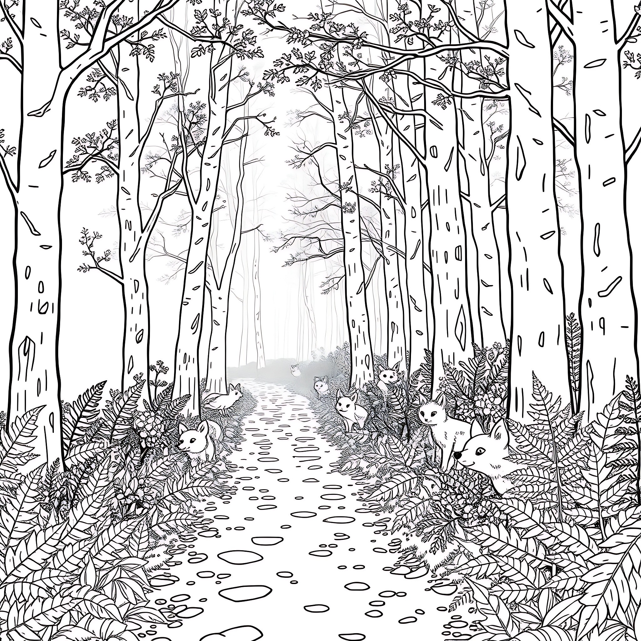 Best Forest Coloring Pages (Free Printable PDF)