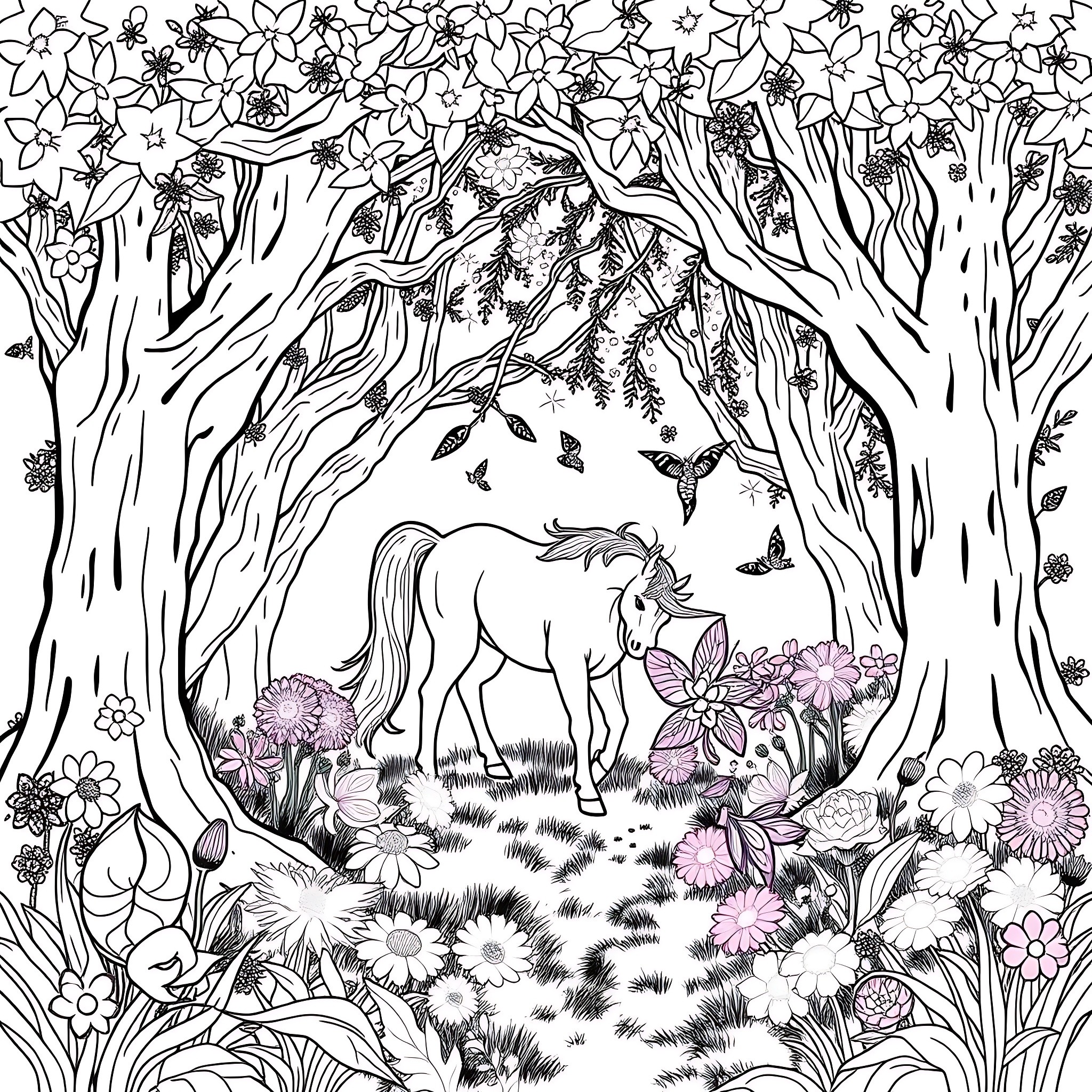 Best Forest Coloring Pages (Free Printable PDF)