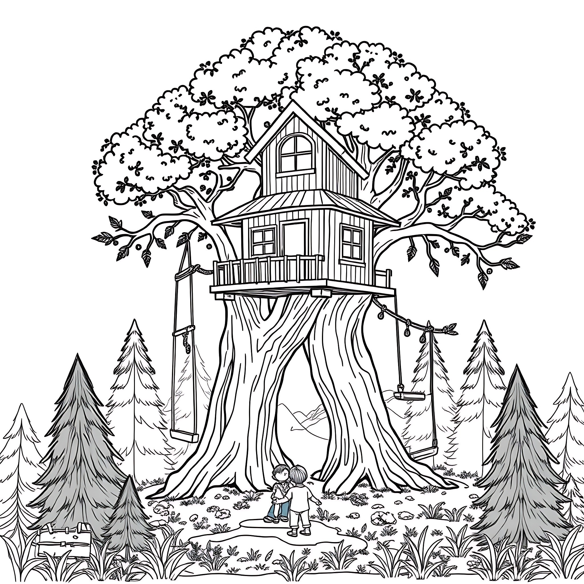 177 Best Forest Coloring Pages (Free Printable PDFs)