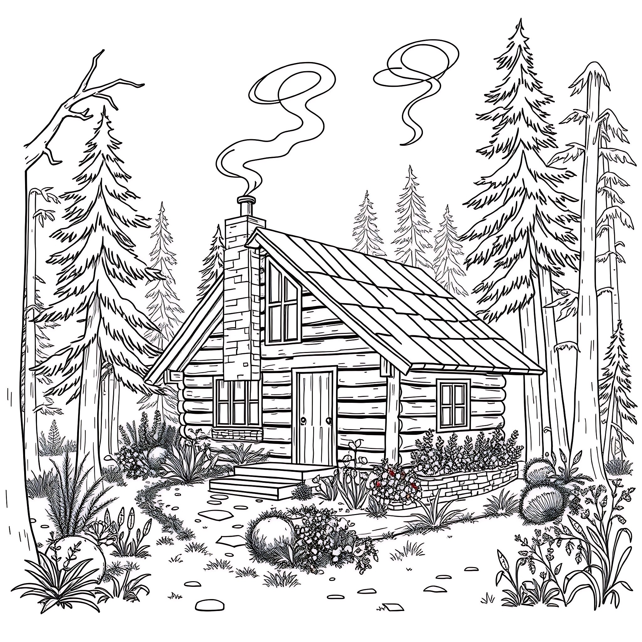 Best Forest Coloring Pages (Free Printable PDF)