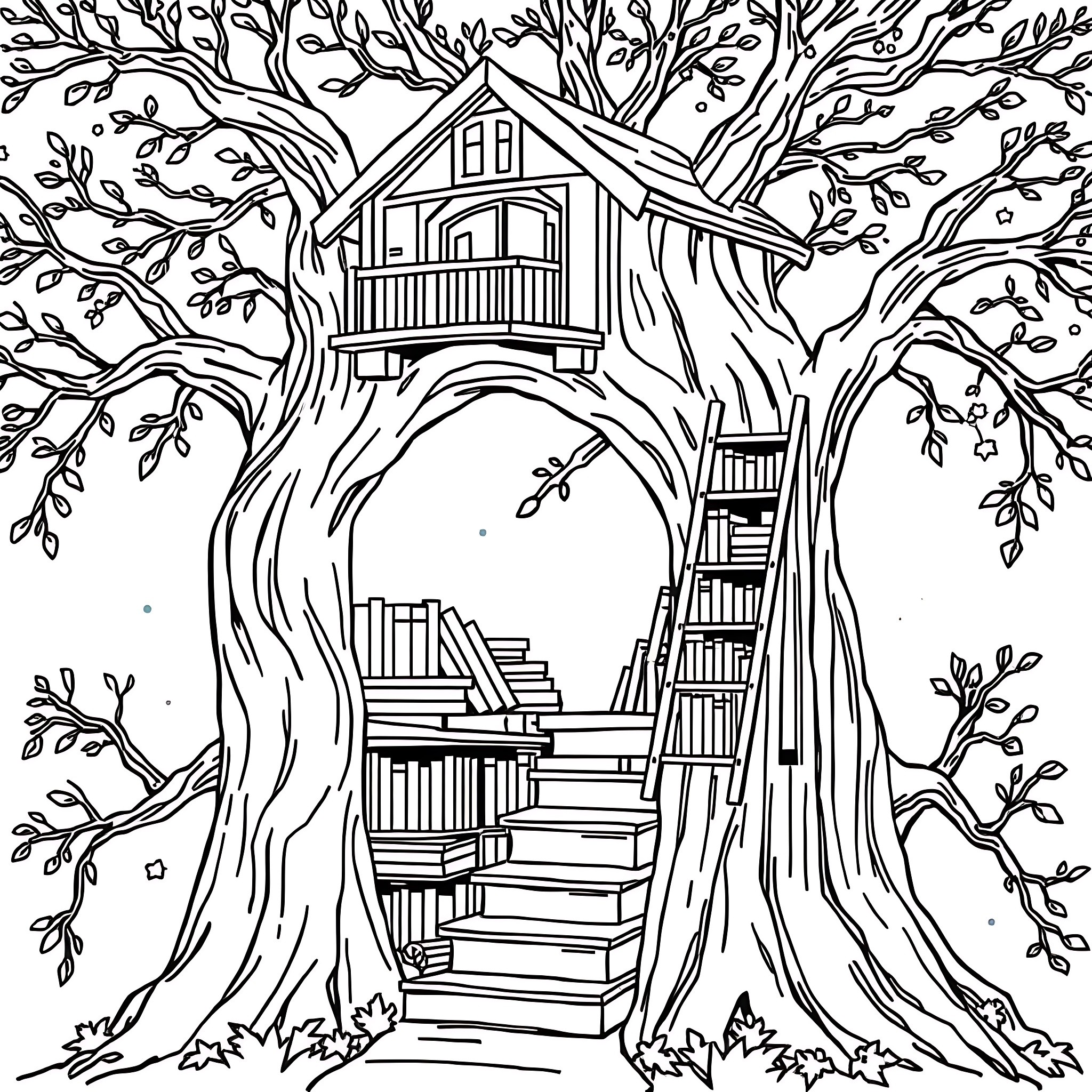 Best Treehouse Coloring Pages (Free Printable PDF)