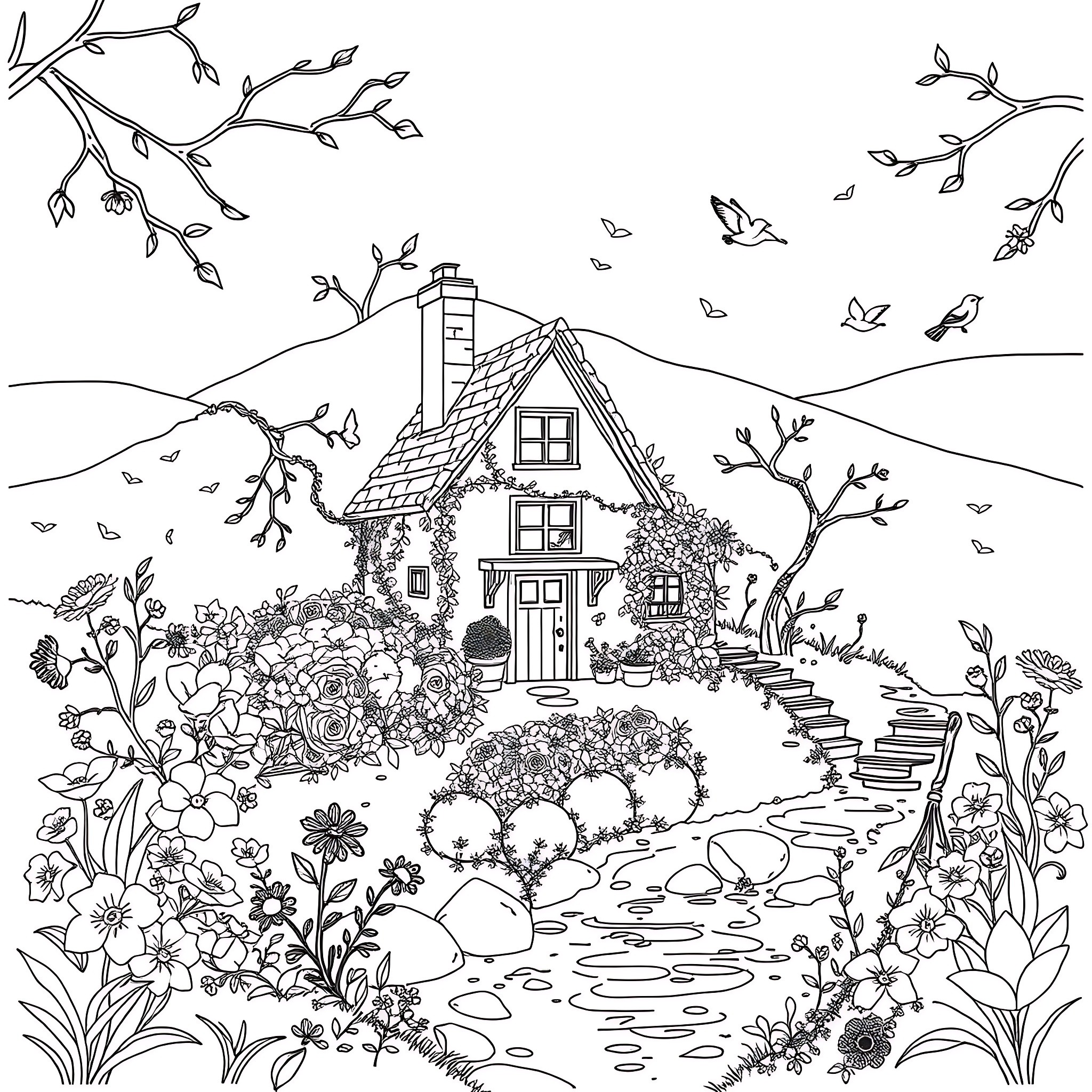16 Best Flower Garden Coloring Pages (Free Printable PDFs)