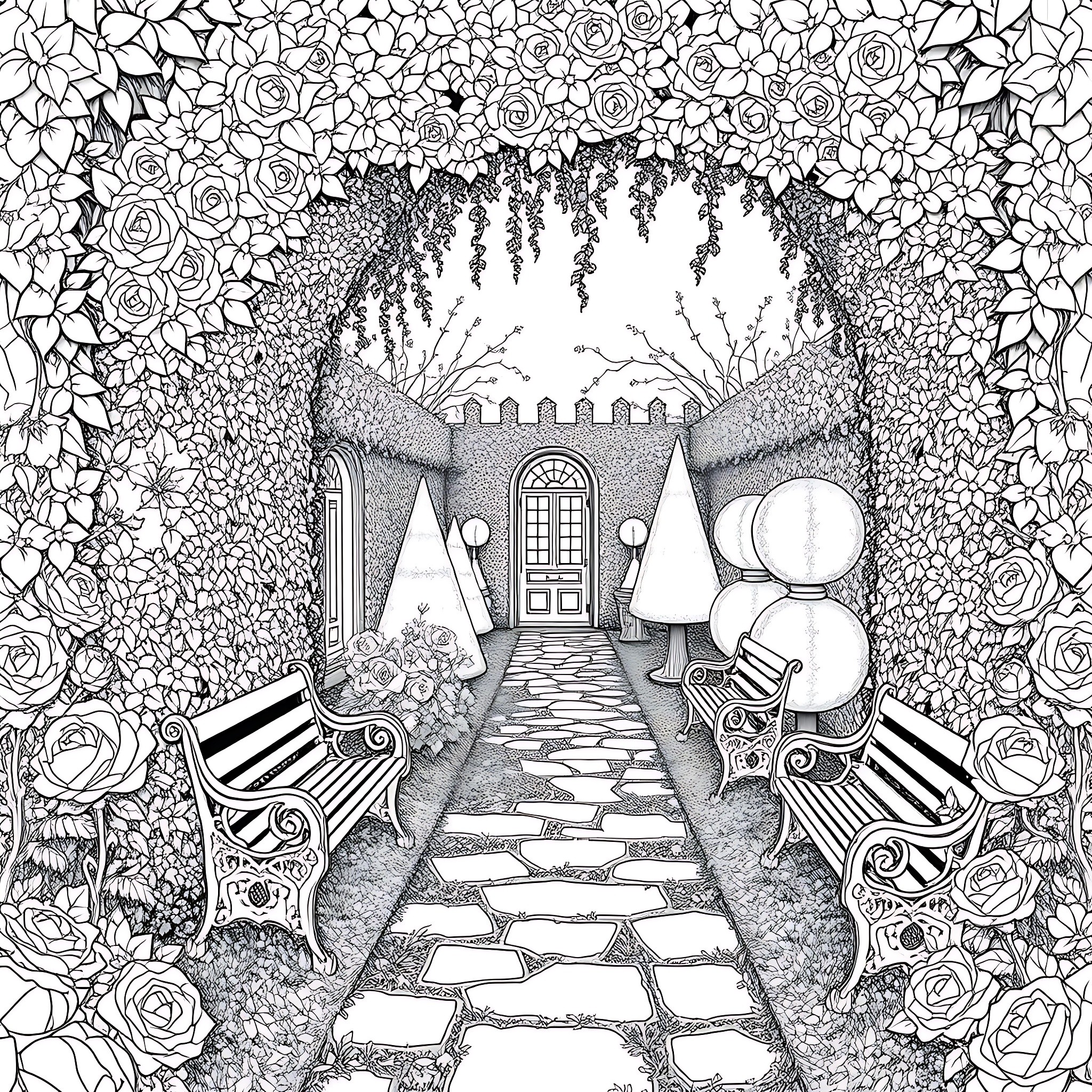 Best Flower Garden Coloring Pages (Free Printable PDF)
