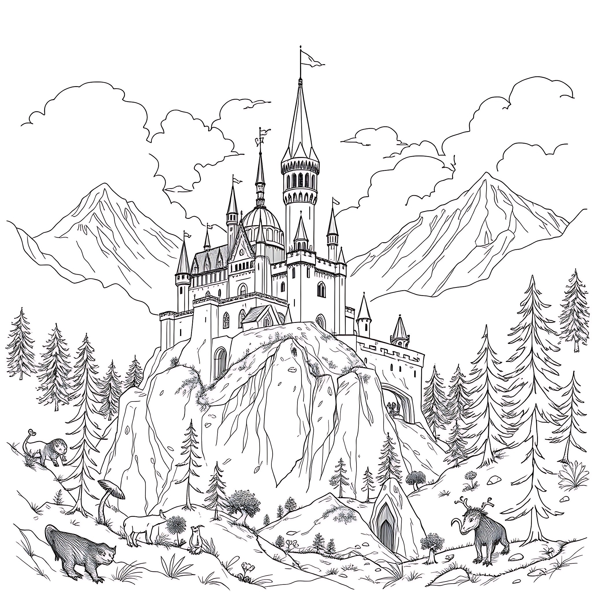 Best Castle Coloring Pages (Free Printable PDF)