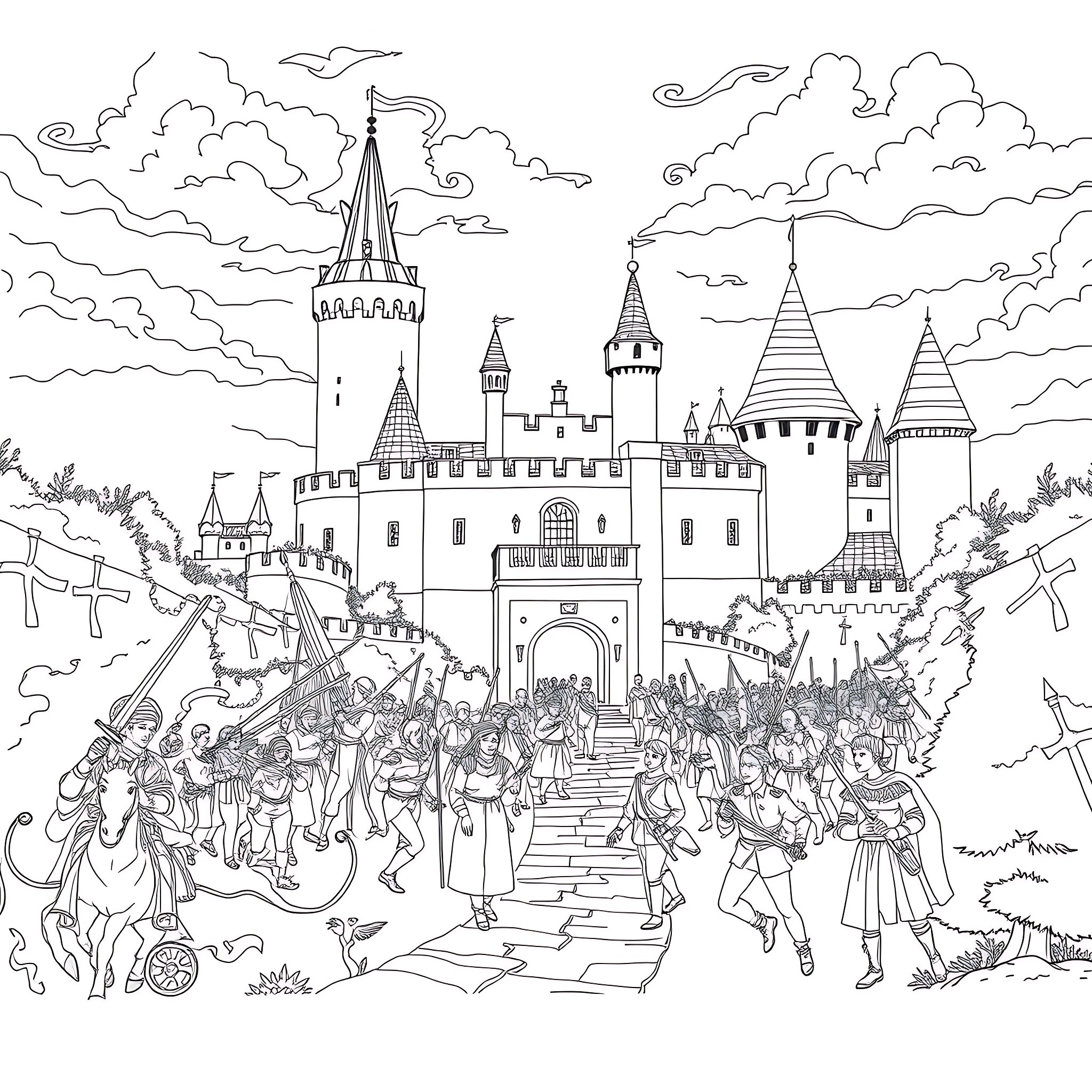 127 Best Castle Coloring Pages (Free Printable PDFs)