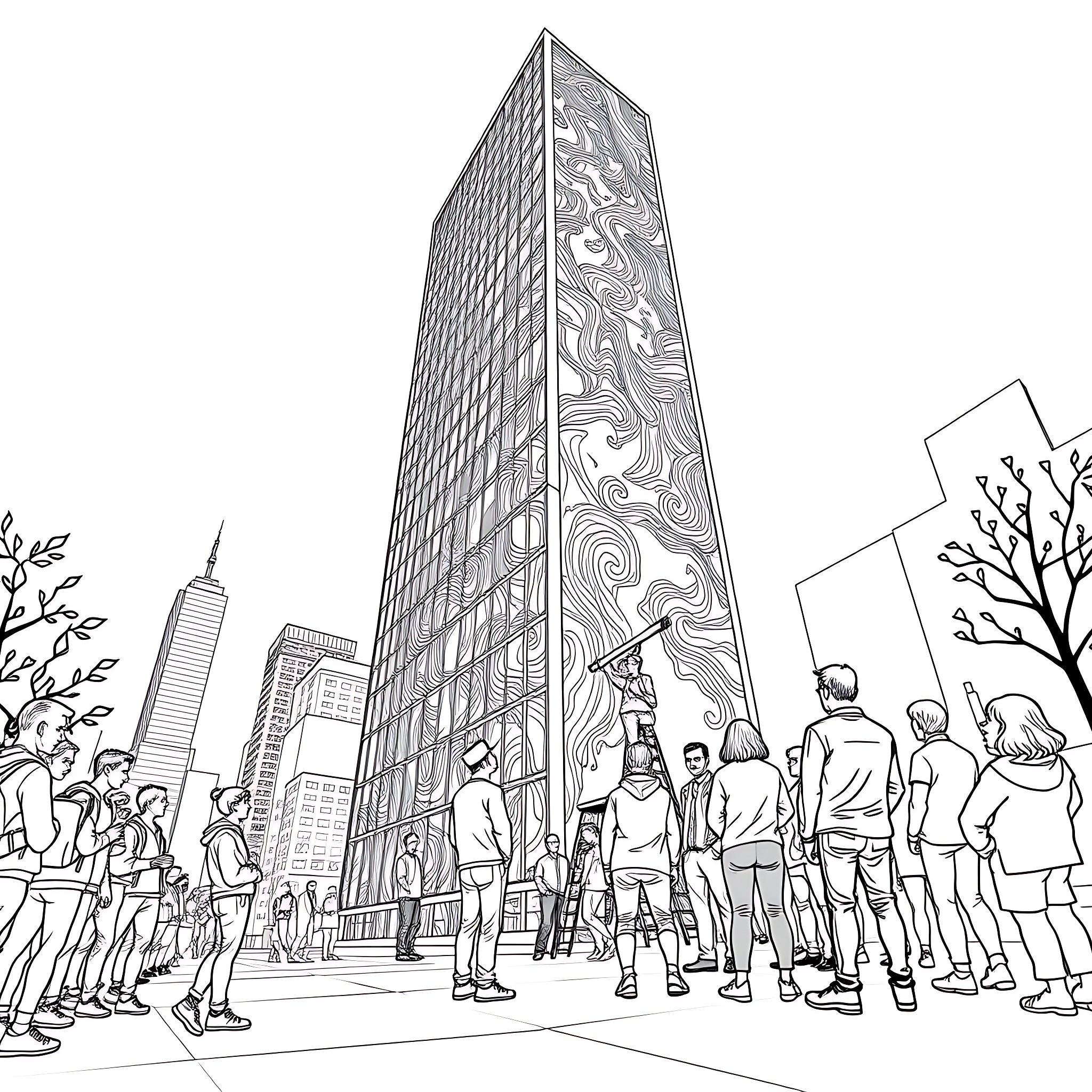 Best Skyscraper Coloring Pages (Free Printable PDF)