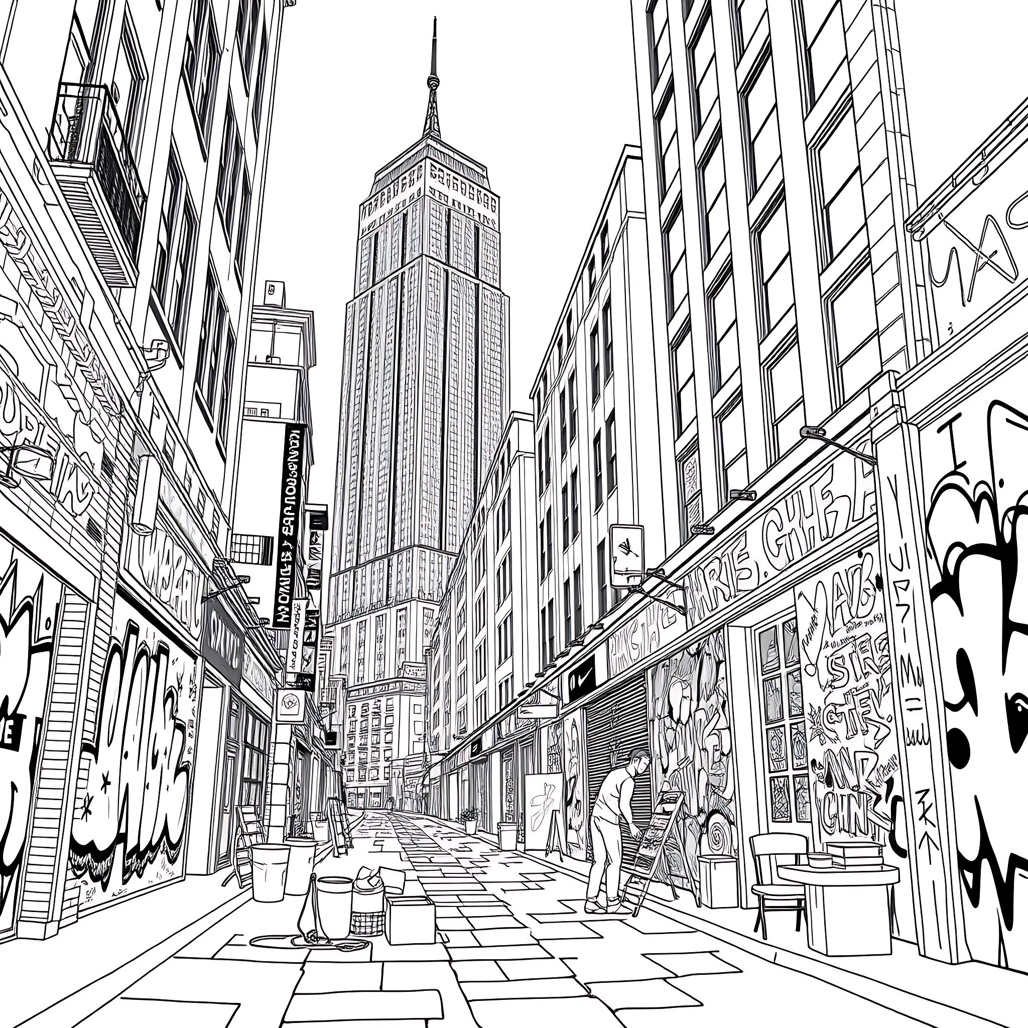 Best Skyscraper Coloring Pages (Free Printable PDF)