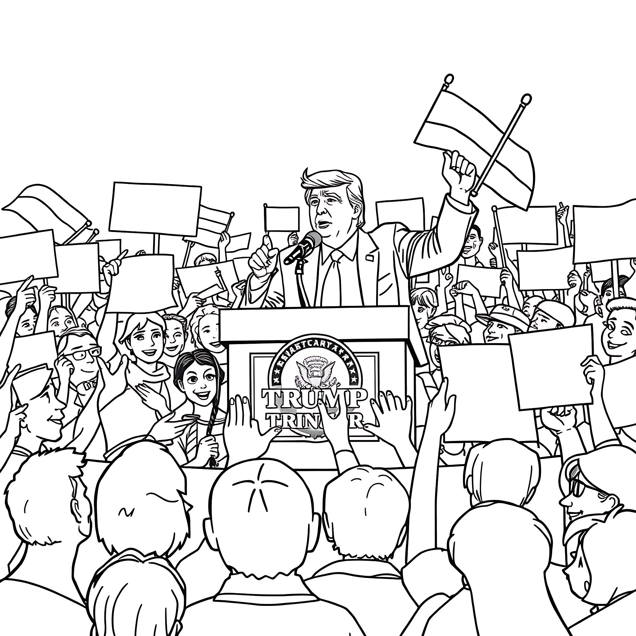 13 Best Trump Coloring Pages (Free Printable PDFs)