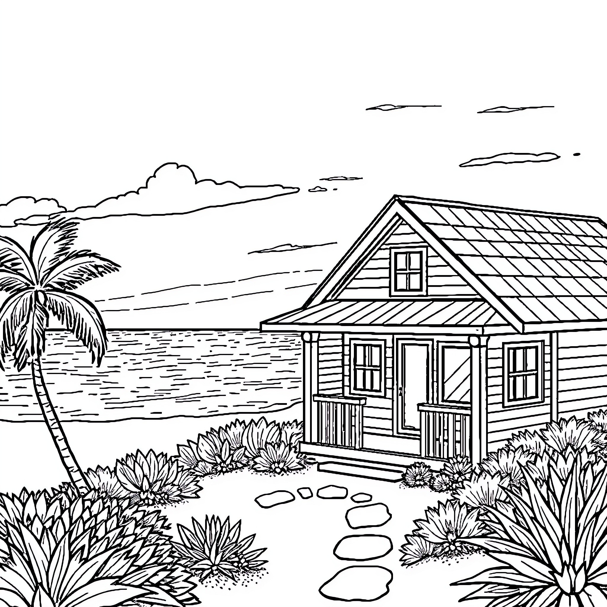 8 Best Beach House Coloring Pages (Free Printable PDFs)