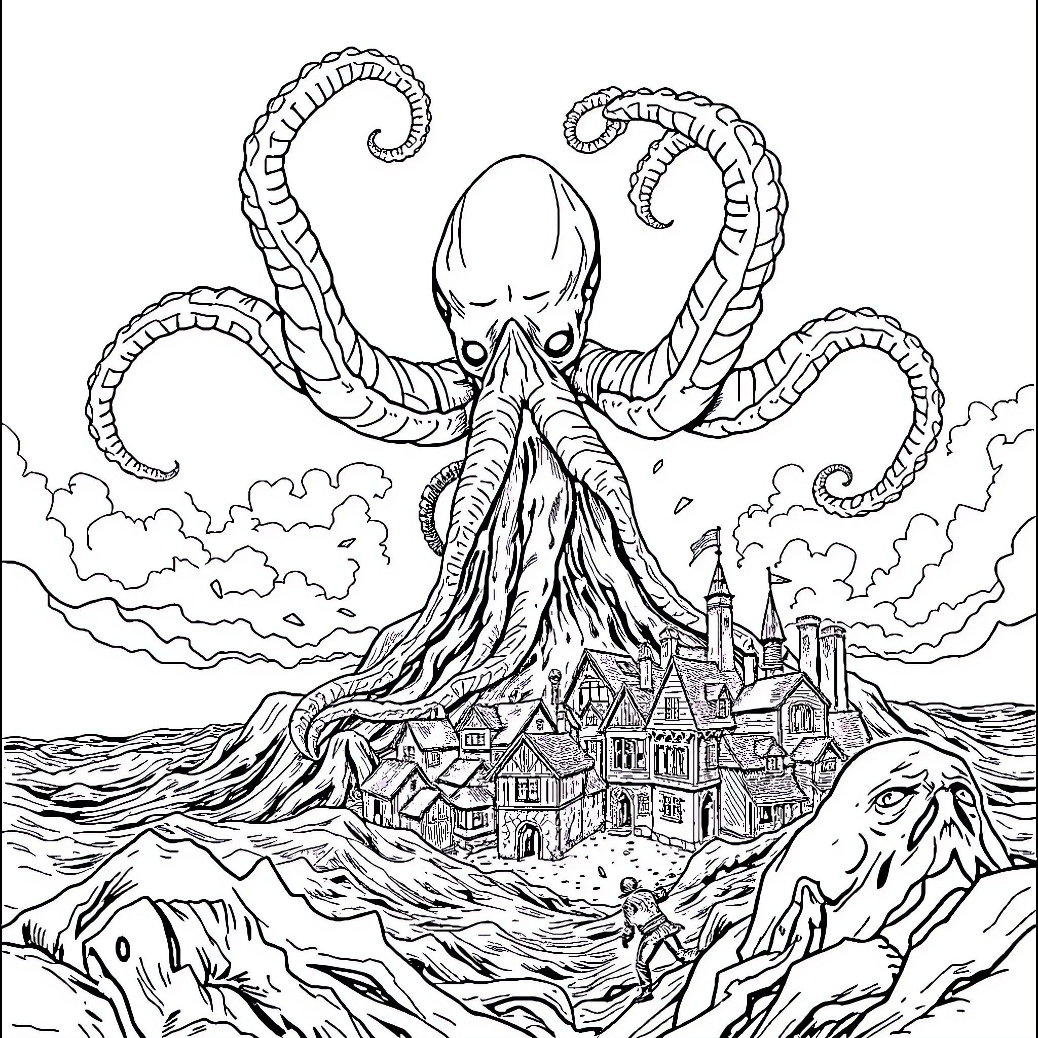 Best Cthulhu Coloring Pages (Free Printable PDF)