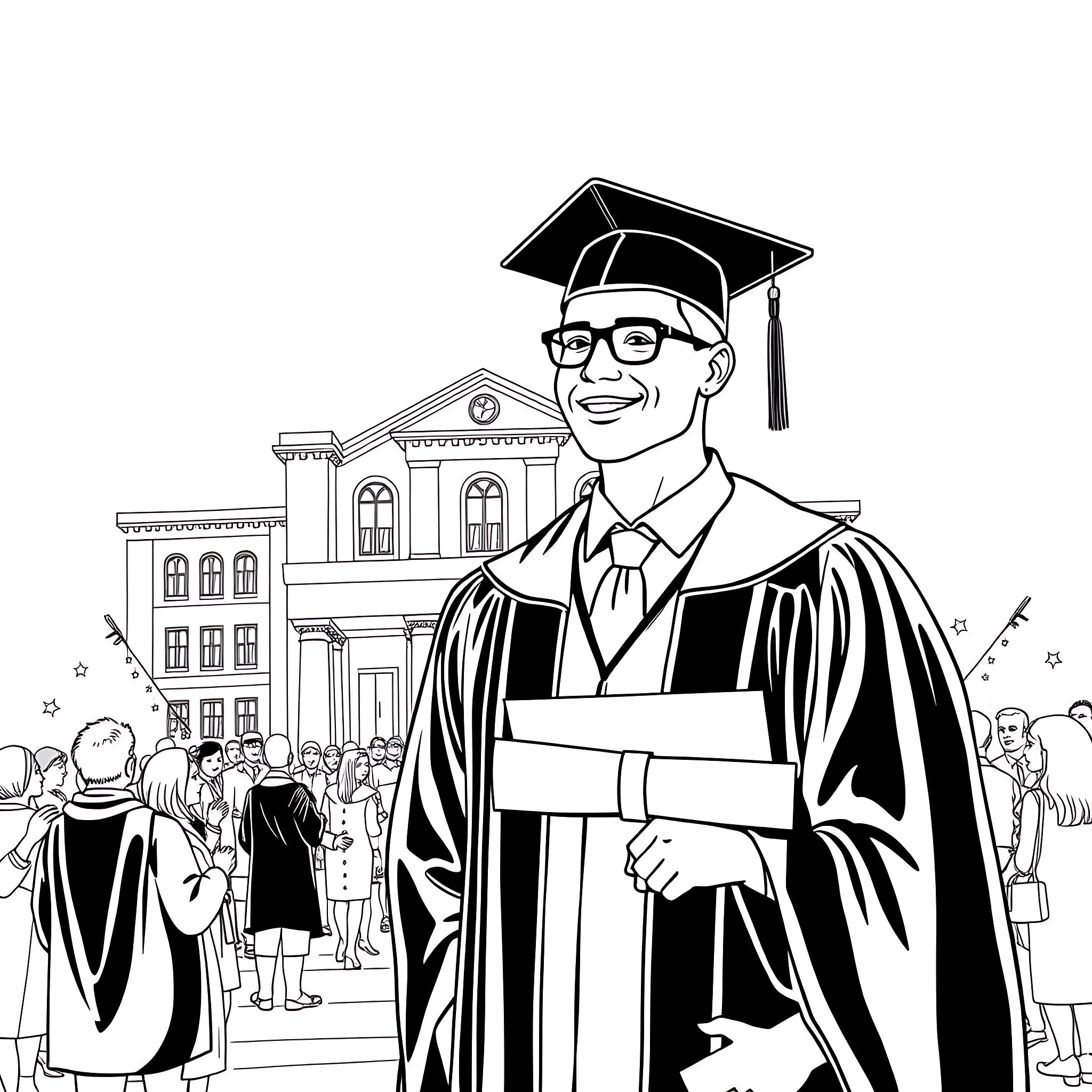 1 Best Female Graduate Coloring Pages (Free Printable PDFs)
