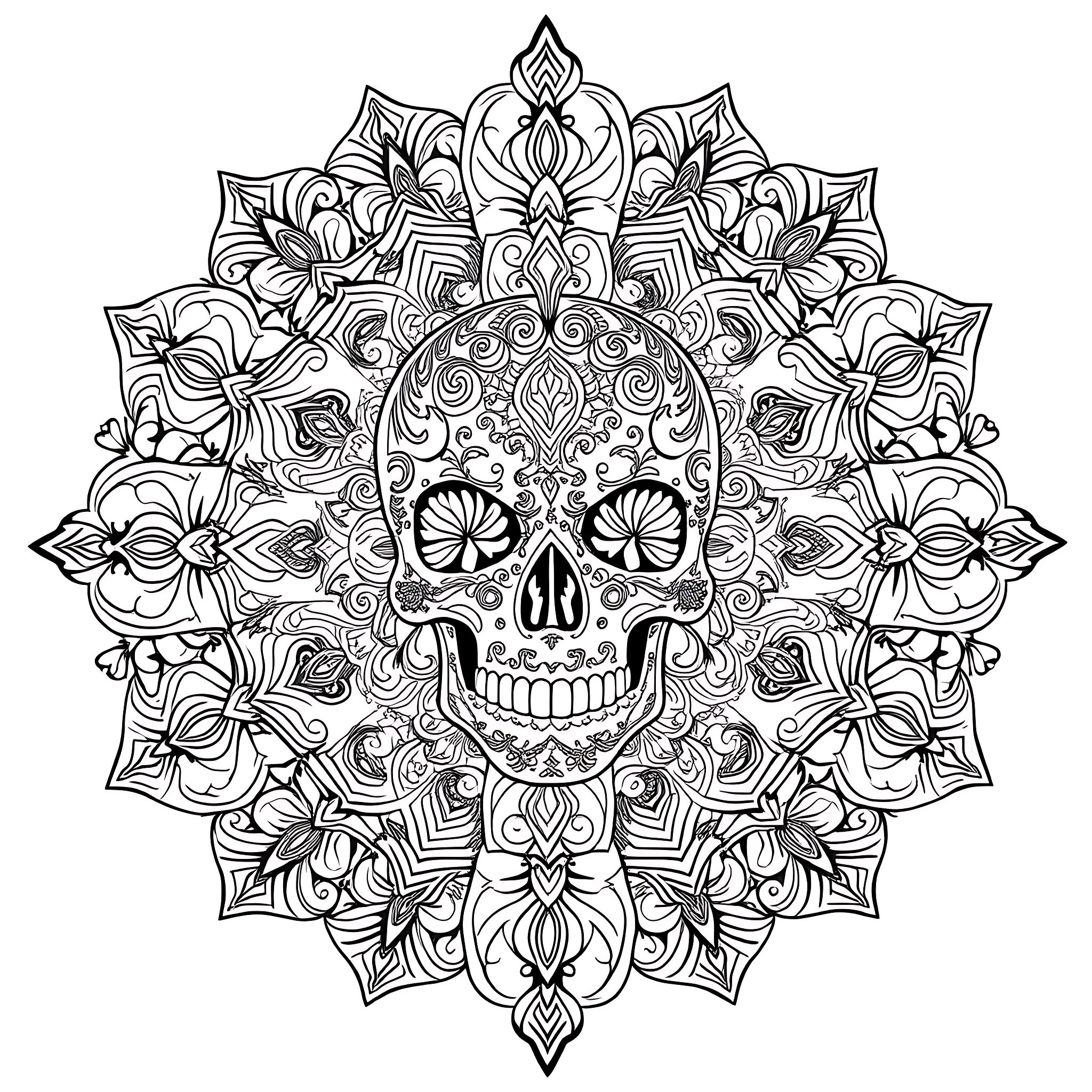 122 Best Skull Coloring Pages (Free Printable PDFs)