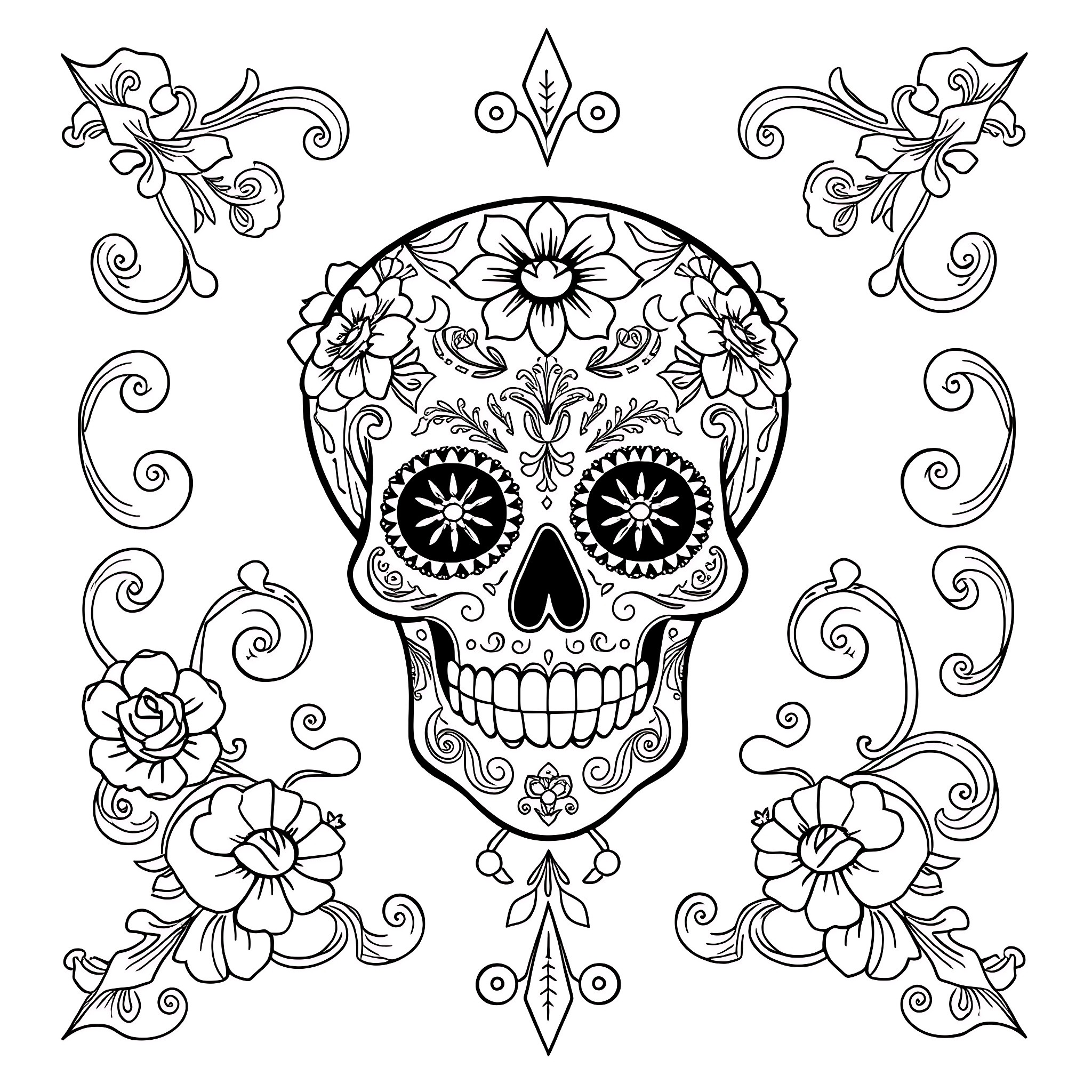 Best Calavera Coloring Pages (Free Printable PDF)