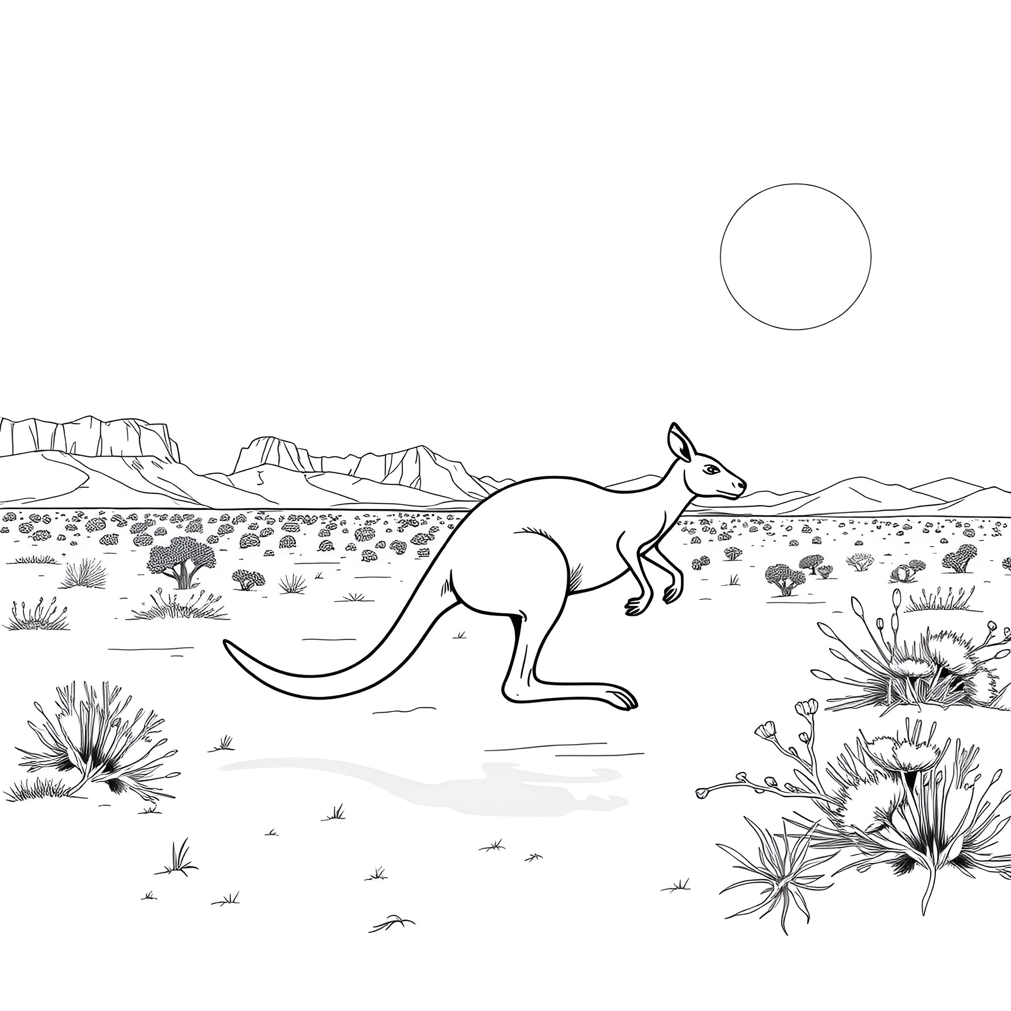 35 Best Kangaroo Coloring Pages (Free Printable PDFs)