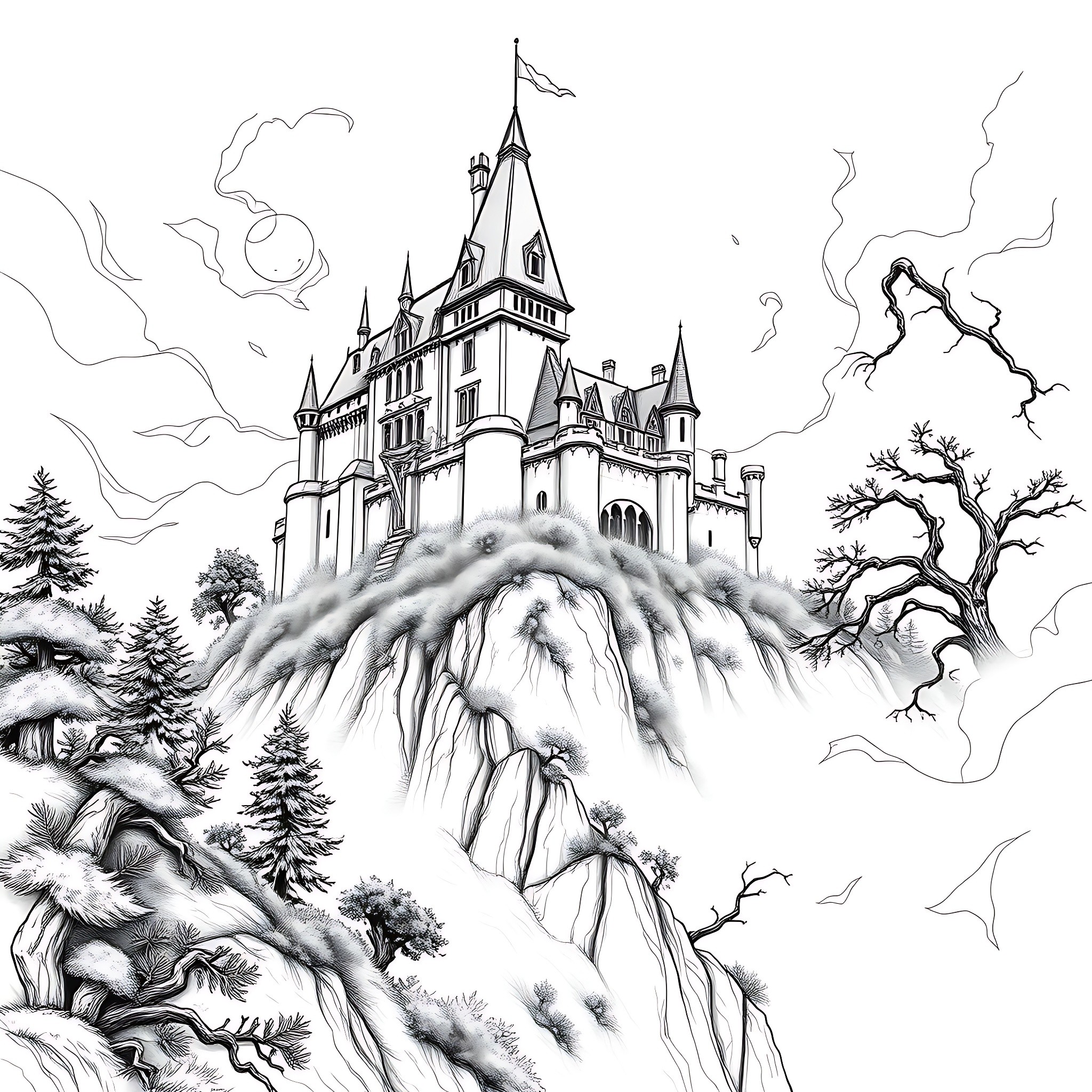 113 Best Castle Coloring Pages (Free Printable PDFs)