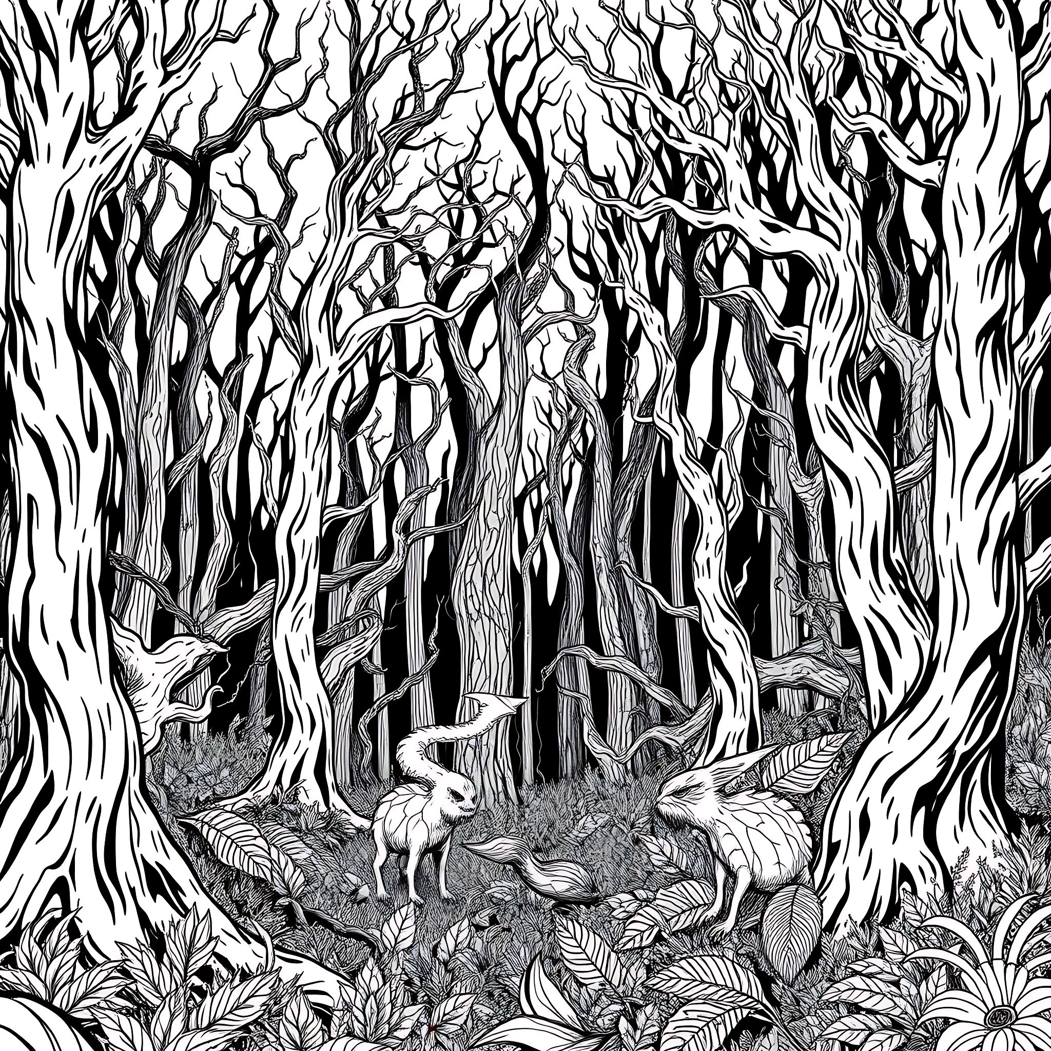 Best Forest Coloring Pages (Free Printable PDF)