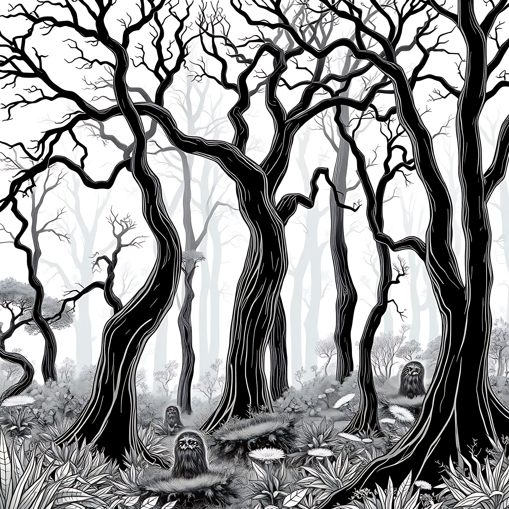 Best Forest Coloring Pages (Free Printable PDF)