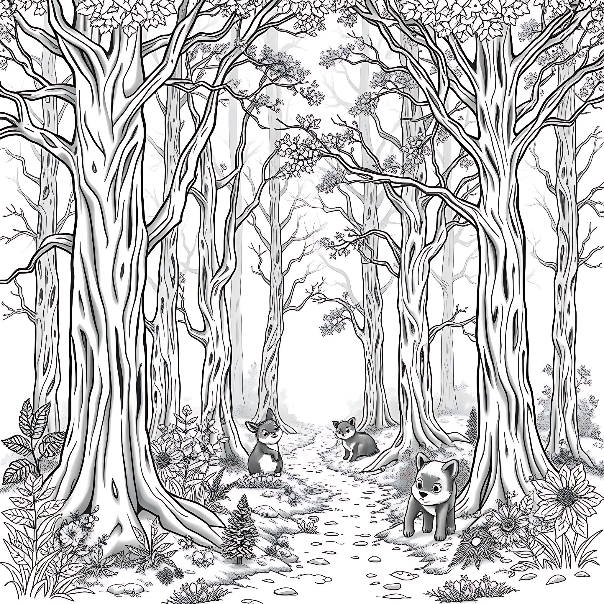129 Best Forest Coloring Pages (Free Printable PDFs)
