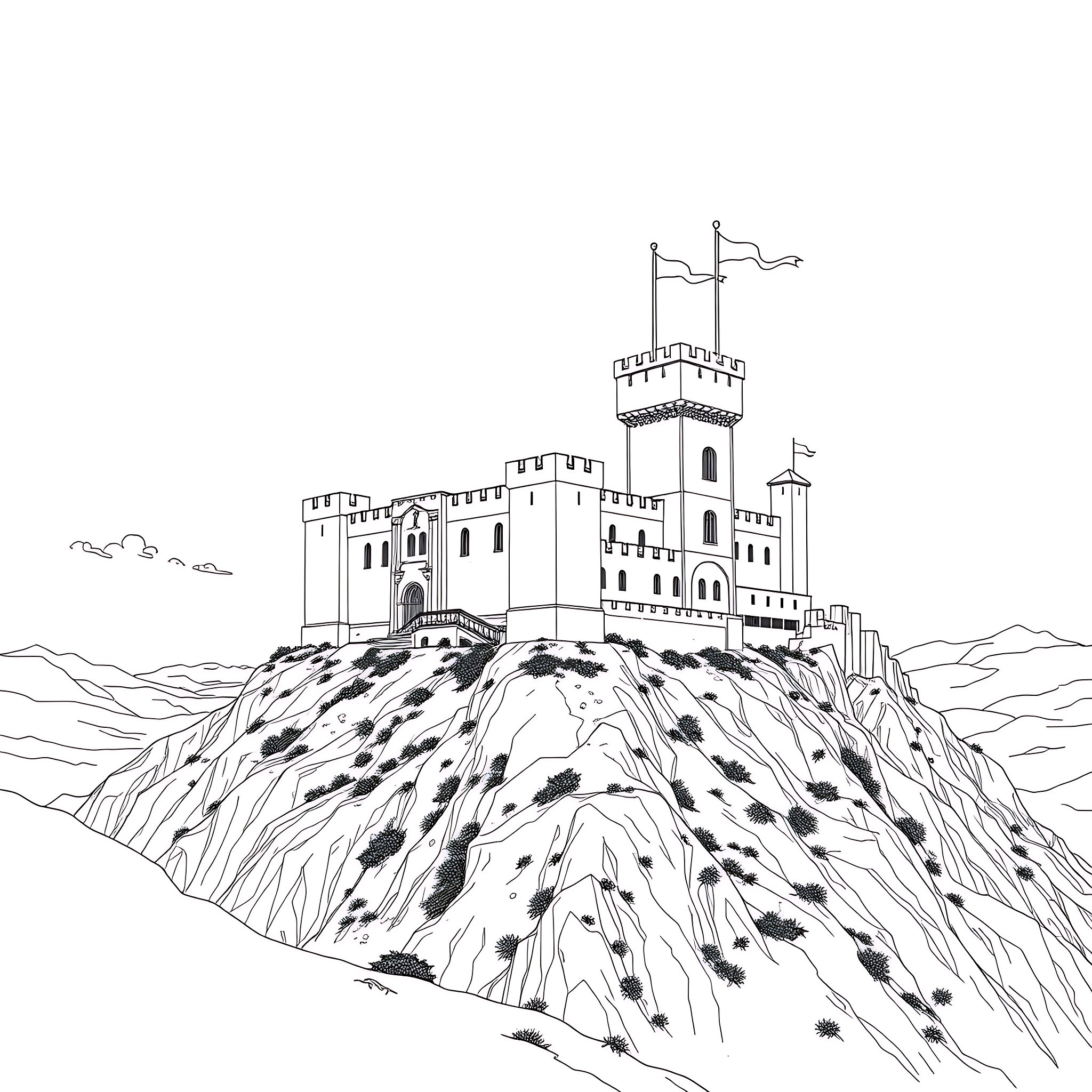 205 Best Castle Coloring Pages (Free Printable PDFs)