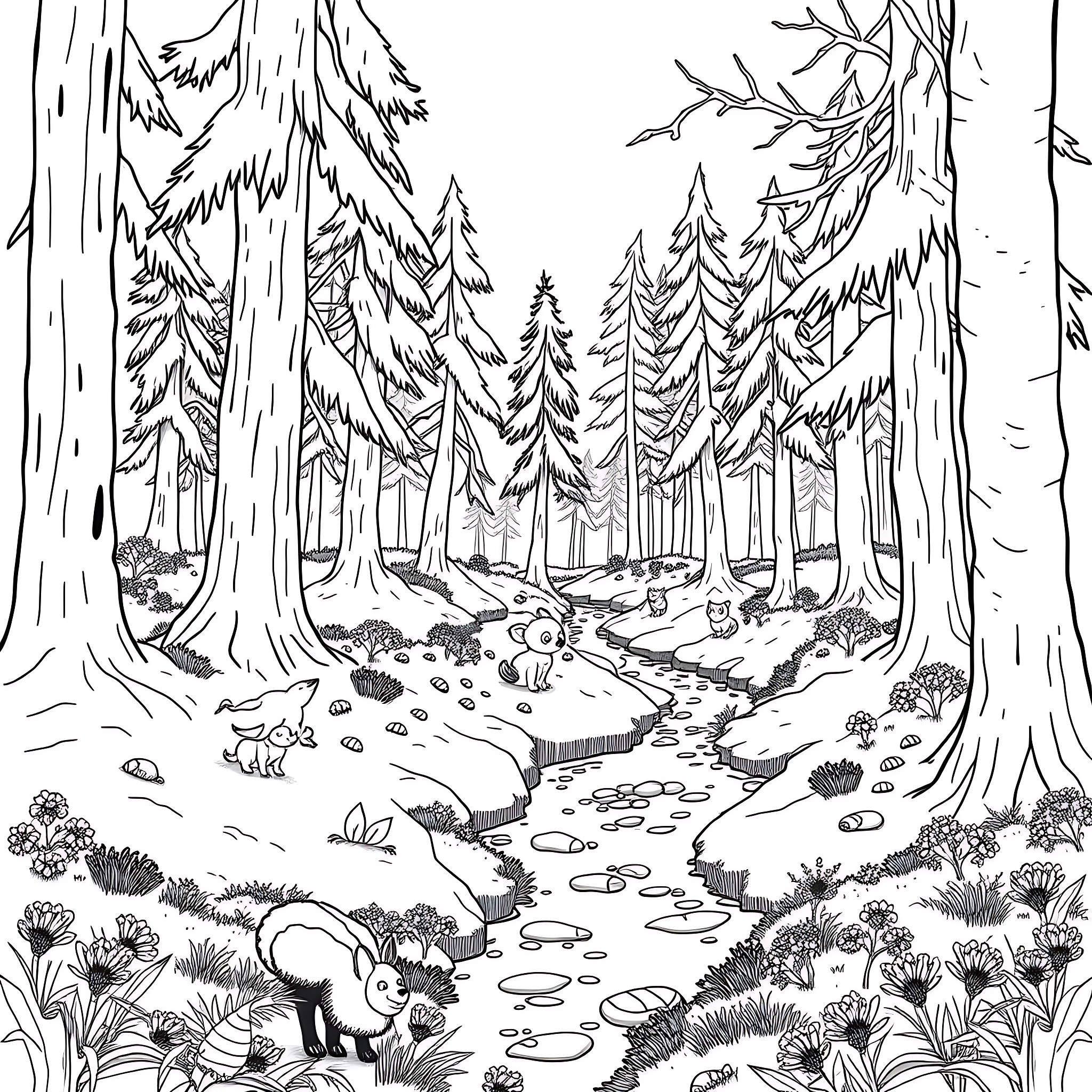 84 Best Forest Coloring Pages (Free Printable PDFs)