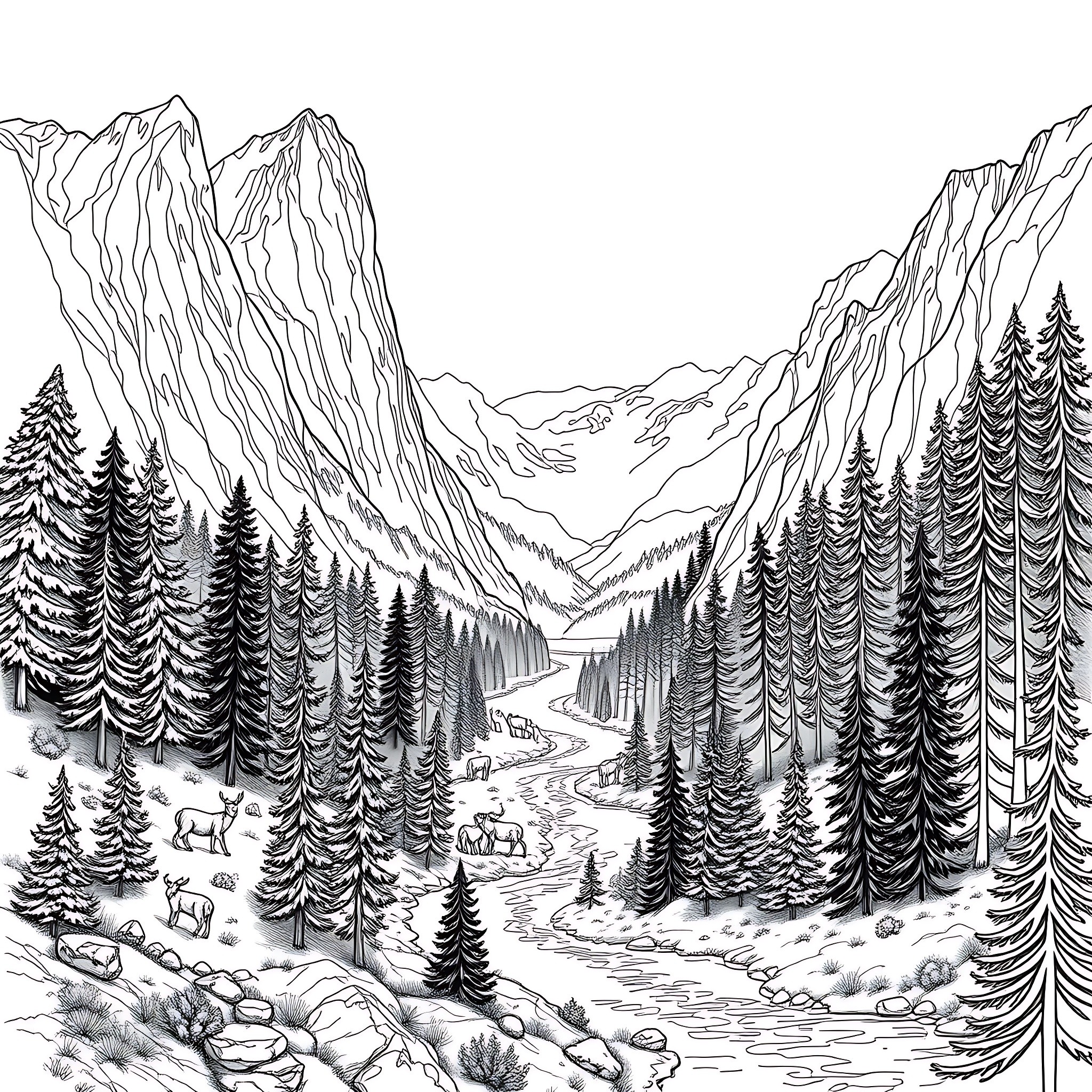 16 Best Mountain Coloring Pages (Free Printable PDFs)