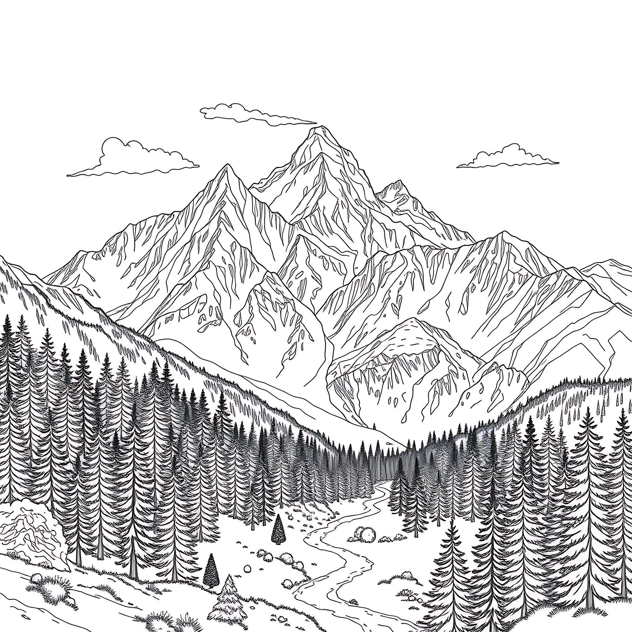 16 Best Mountain Coloring Pages (Free Printable PDFs)