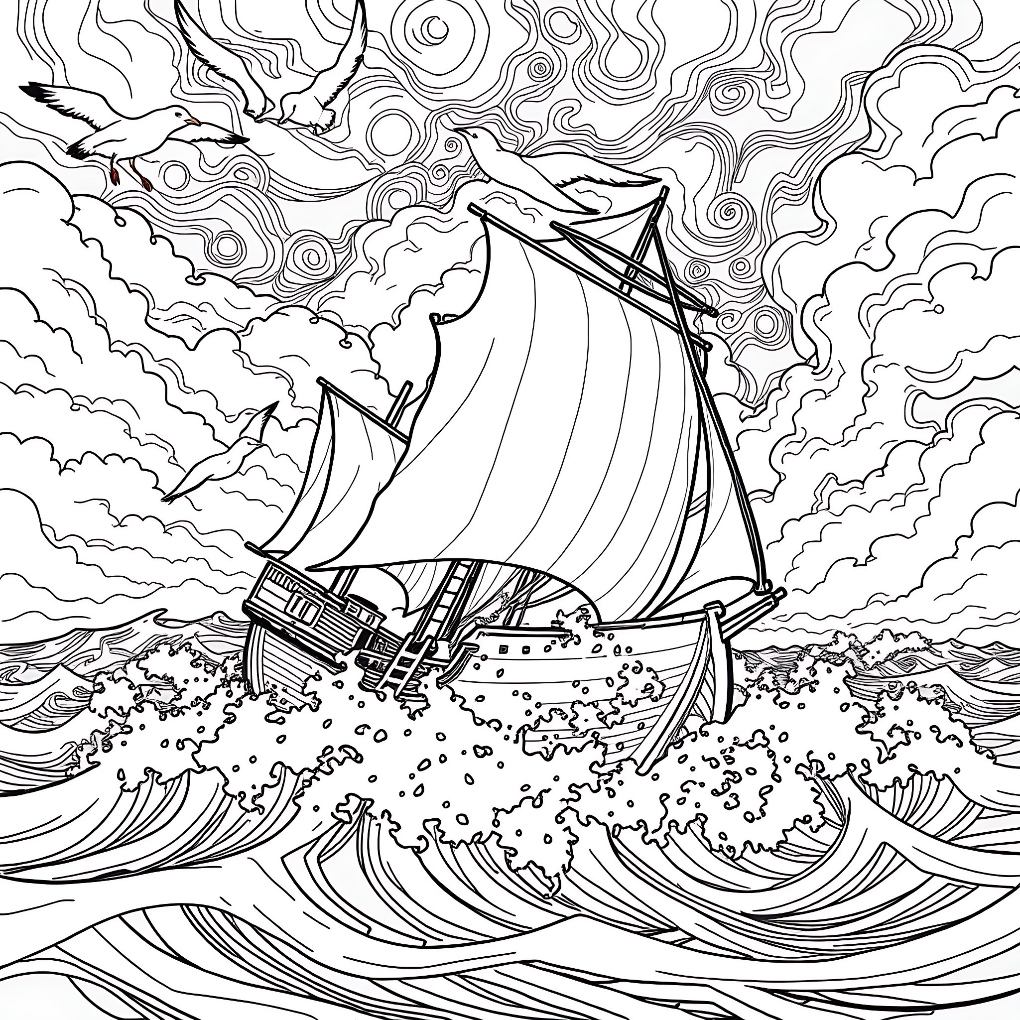 Best Ship Coloring Pages (Free Printable PDF)