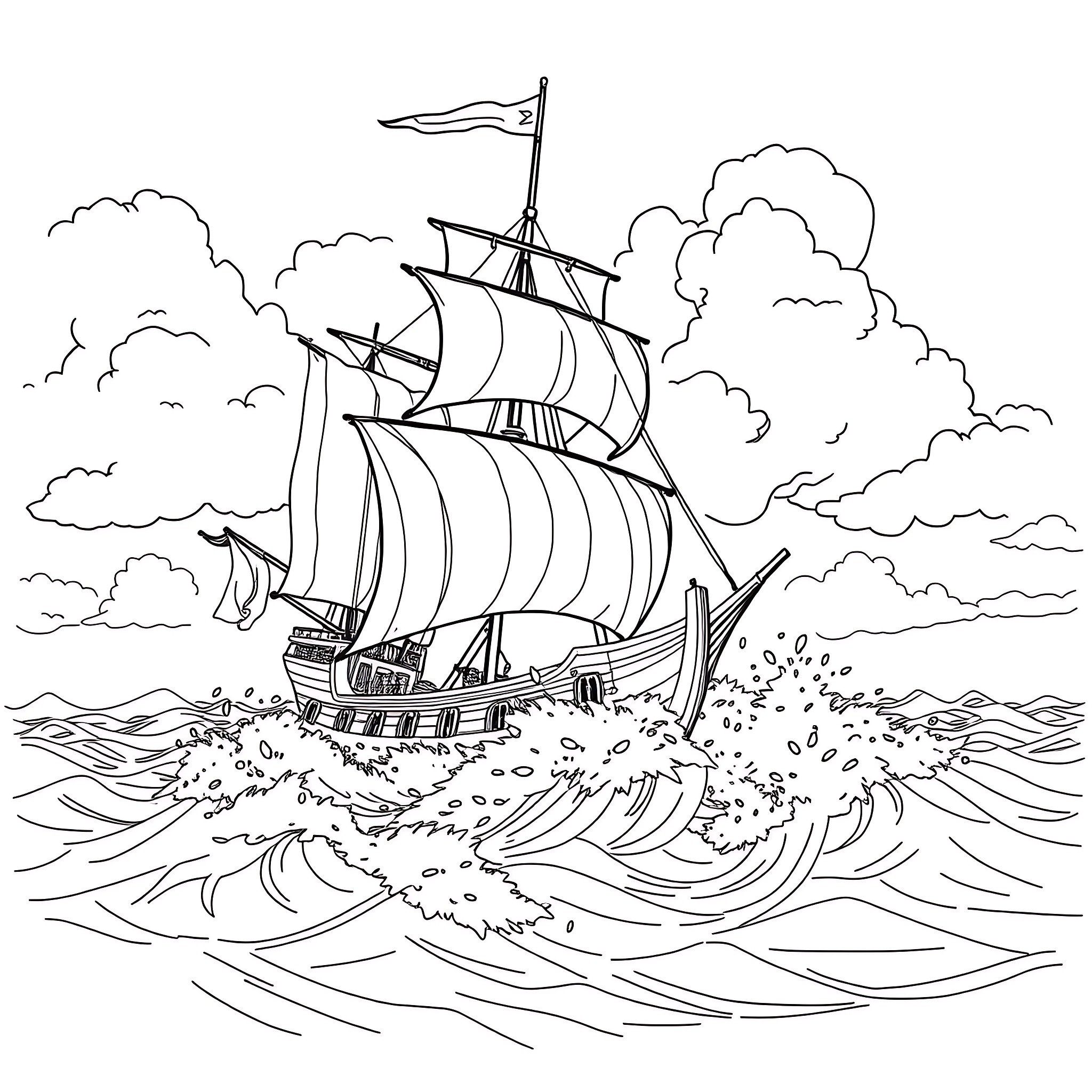 Best Ship Coloring Pages (Free Printable PDF)
