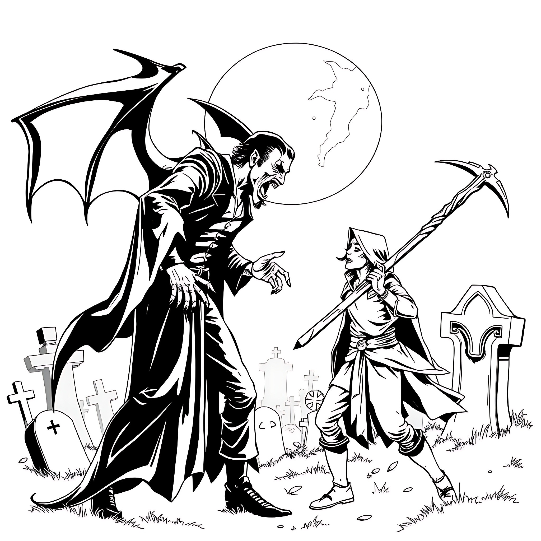 Best Vampire Coloring Pages (Free Printable PDF)